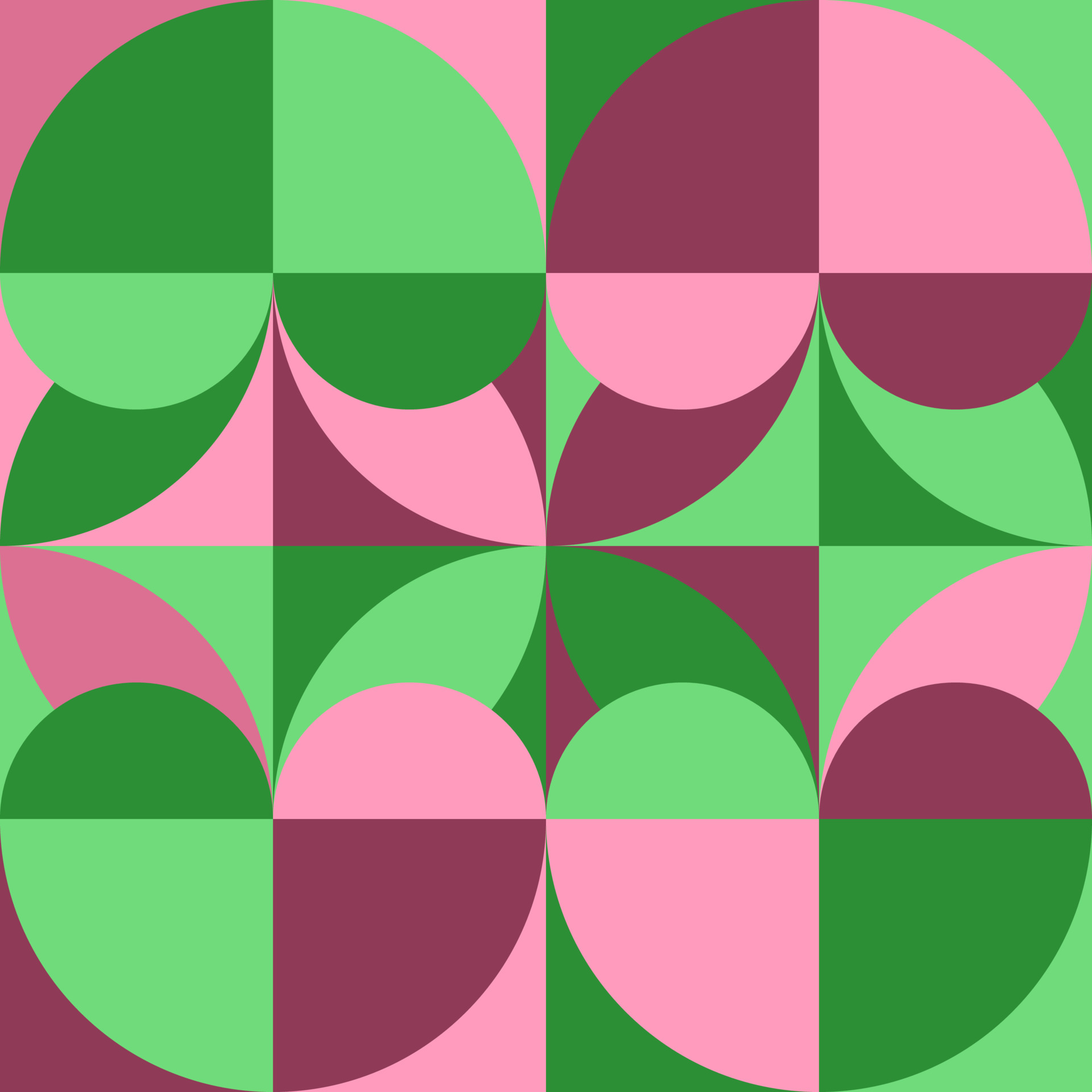 Trendy bauhaus pattern background. Abstract geometric bauhaus ...