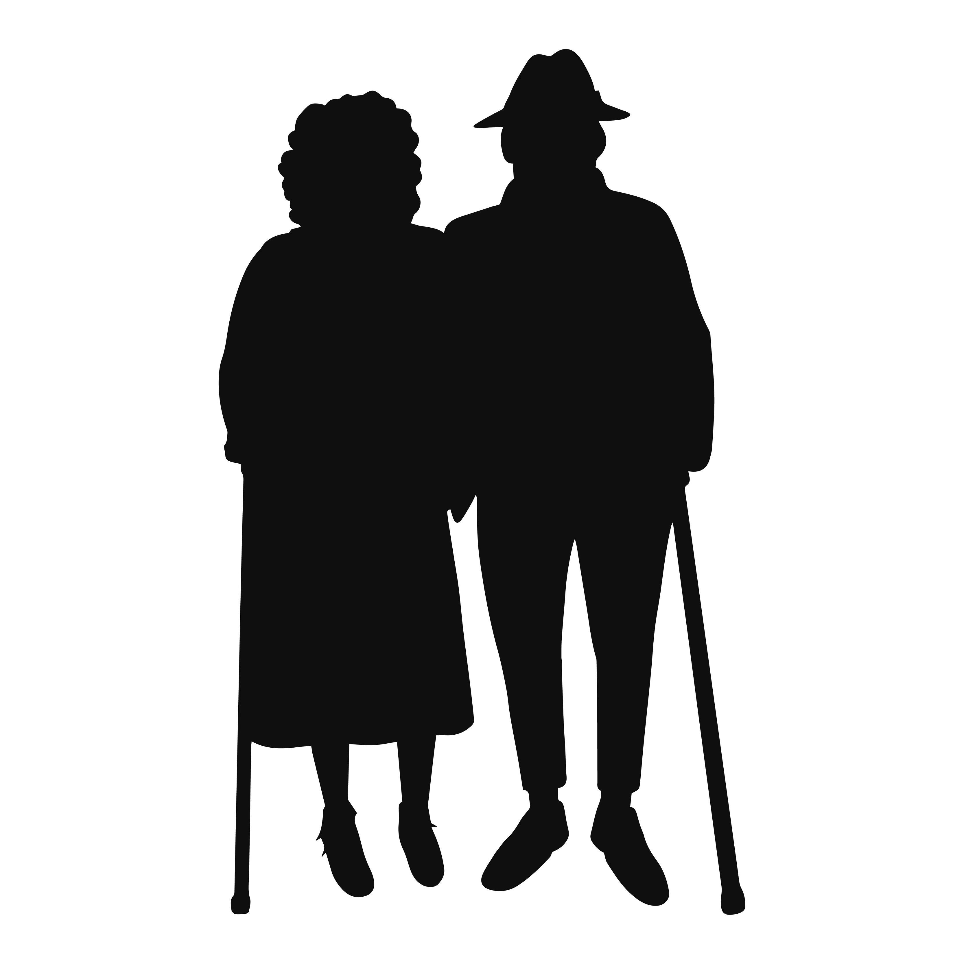 Happy Couple Of Senior People Walking 5171580 Vector Art At Vecteezy
