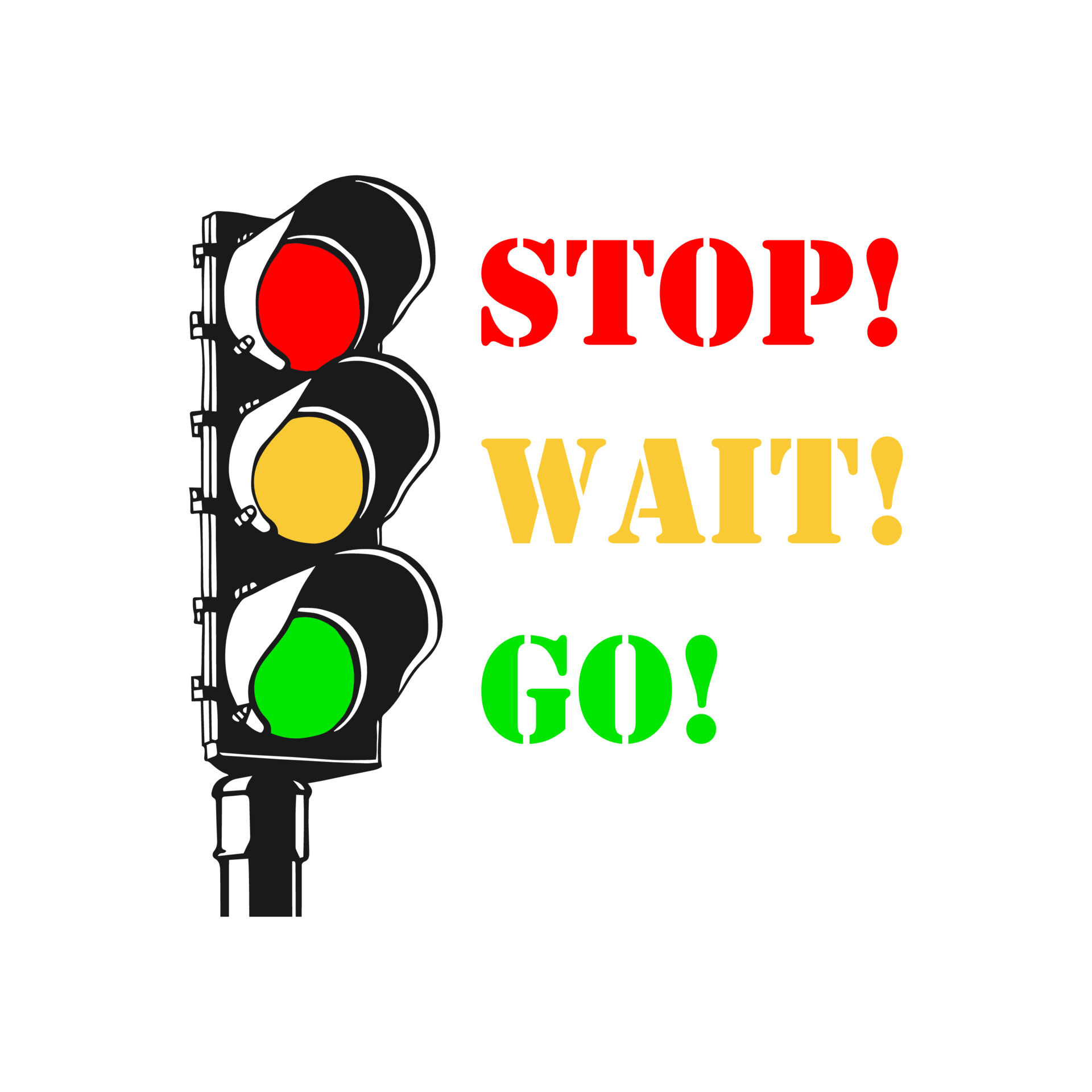 Traffic light hand drawn outline icon. Stop, wait, go. City traffic ... Traffic light hand drawn outline icon. Stop, wait, go. City traffic ...
