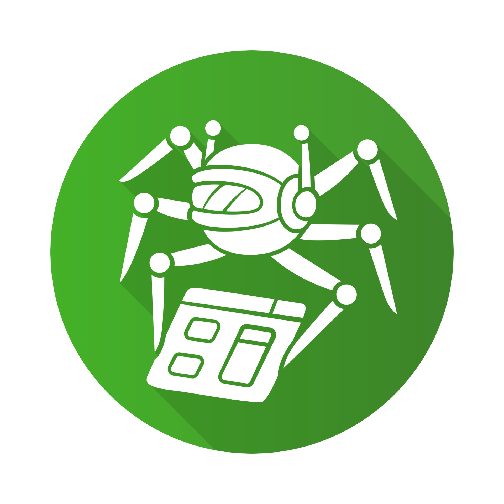 Crawler Flat Design Long Shadow Glyph Icon Spiderbot Search Engine Optimization Content