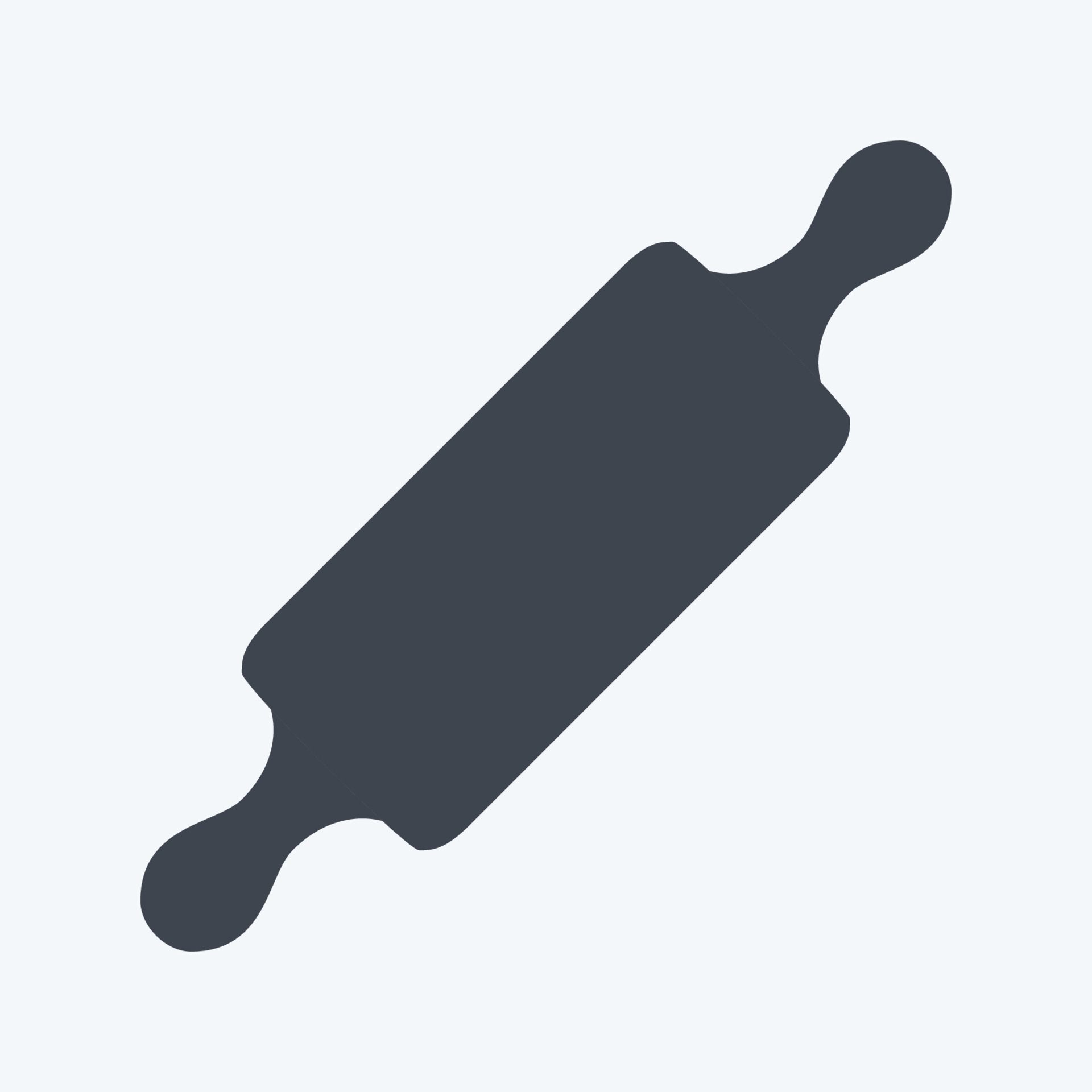 Icon Rolling Pin - Glyph Style - Simple illustration,Editable stroke ... Icon Rolling Pin - Glyph Style - Simple illustration,Editable stroke ...