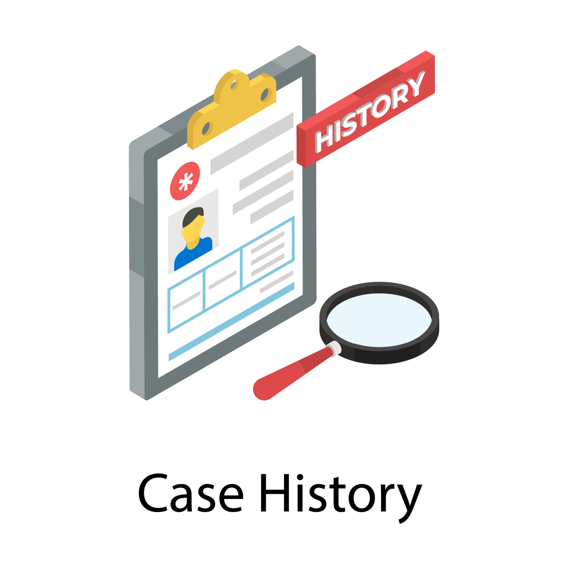 Trendy Case History 5180921 Vector Art at Vecteezy