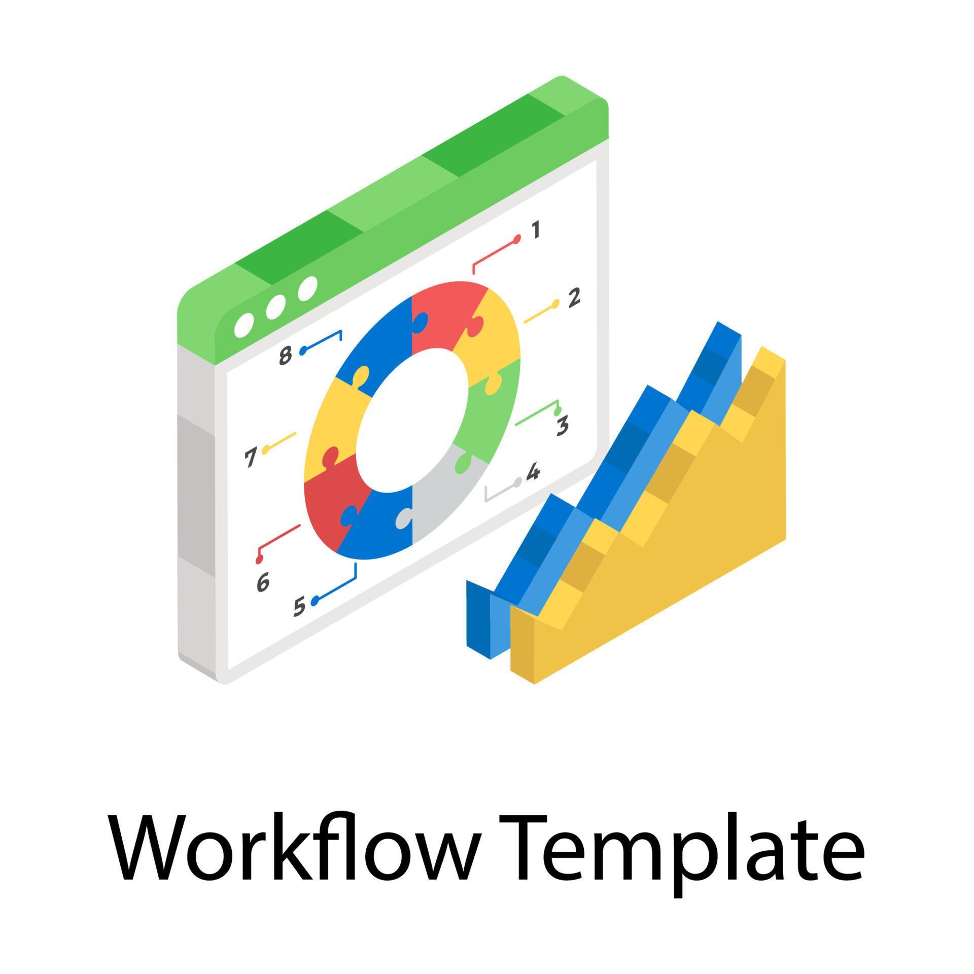 Workflow Template Concepts 5180936 Vector Art at Vecteezy