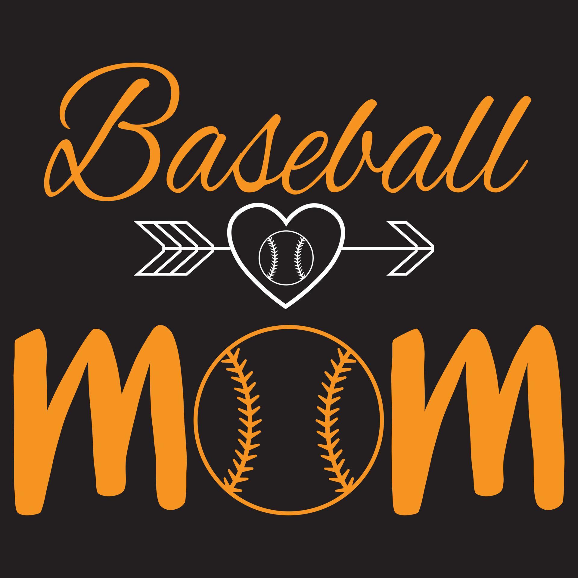 Baseball Mom T Shirt Design 5185802 Vector Art At Vecteezy