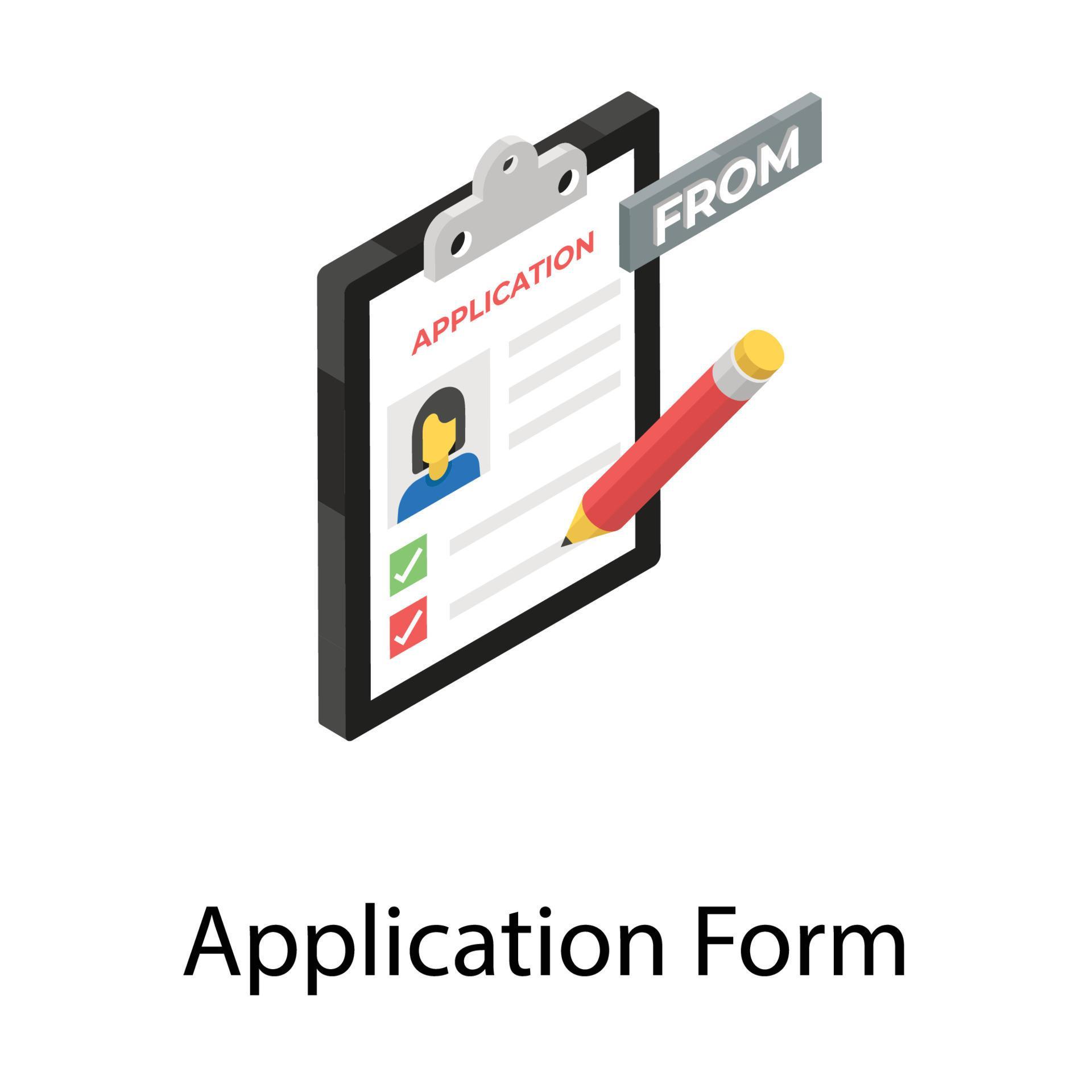 Application Form Concepts 5187283 Vector Art at Vecteezy
