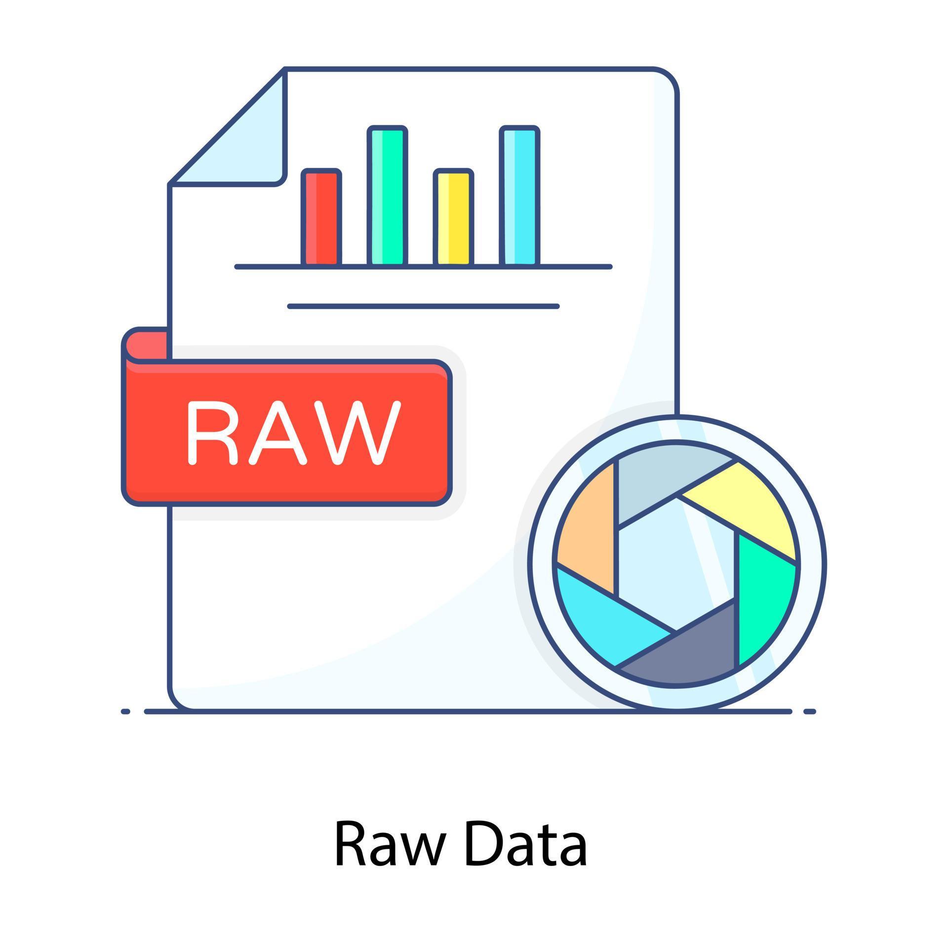 Data collection from sources, flat outline vector of raw data 5187429 ...