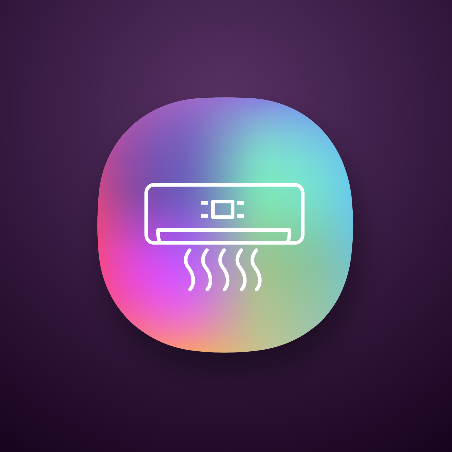 Air Conditioner App Icon Ui Ux User Interface Air Conditioning Web