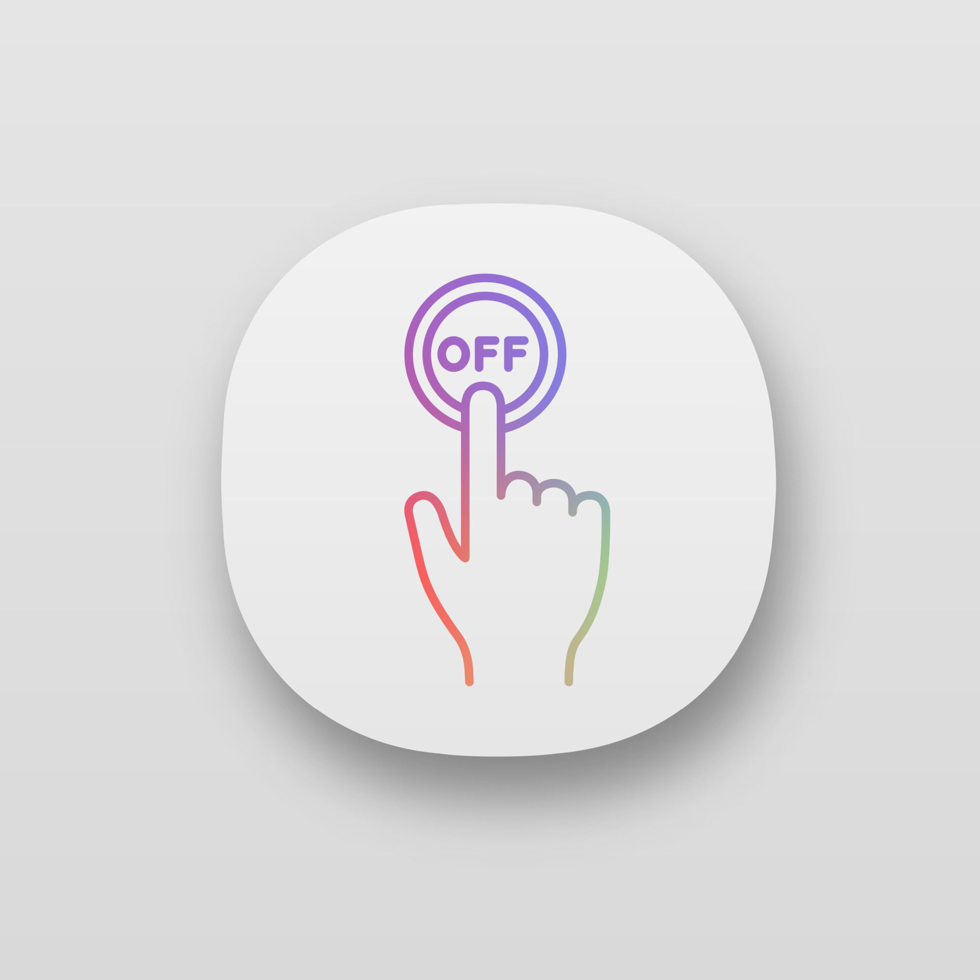 Turn Off Button Click App Icon Ui Ux User Interface Shutdown Power