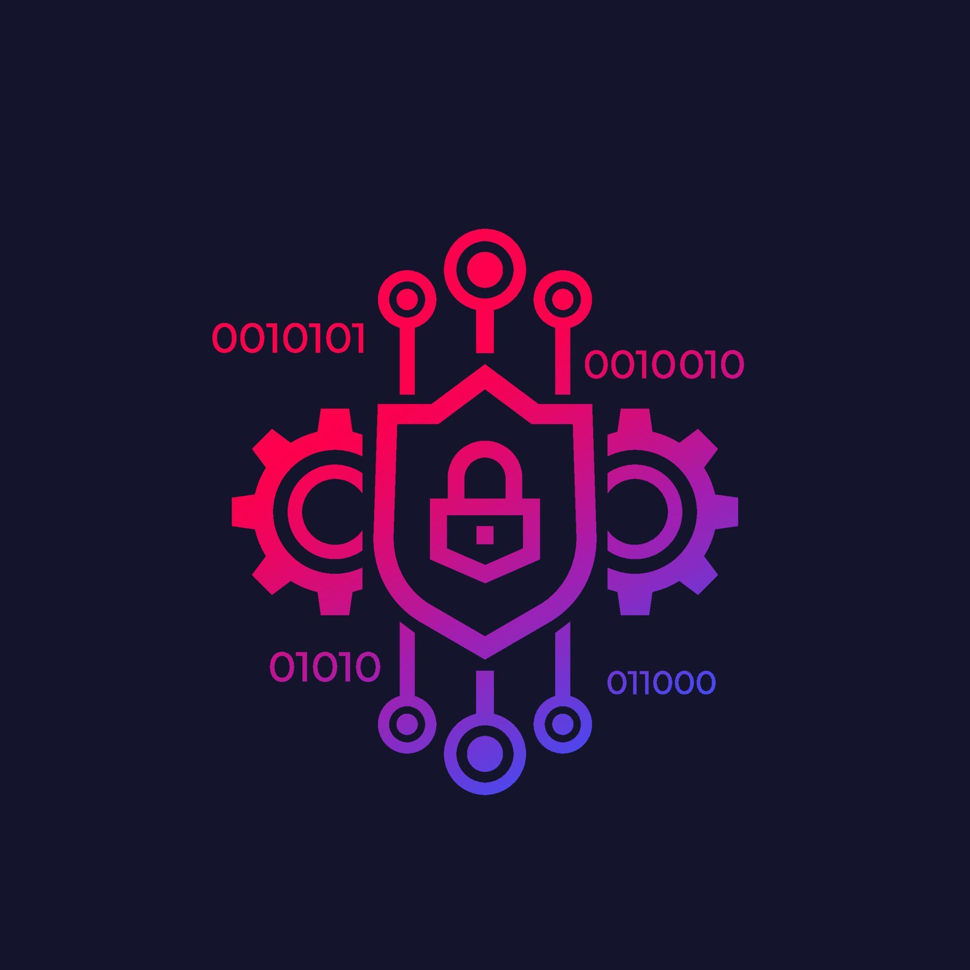 encryption and encrypted data, vector 5195245 Vector Art at Vecteezy