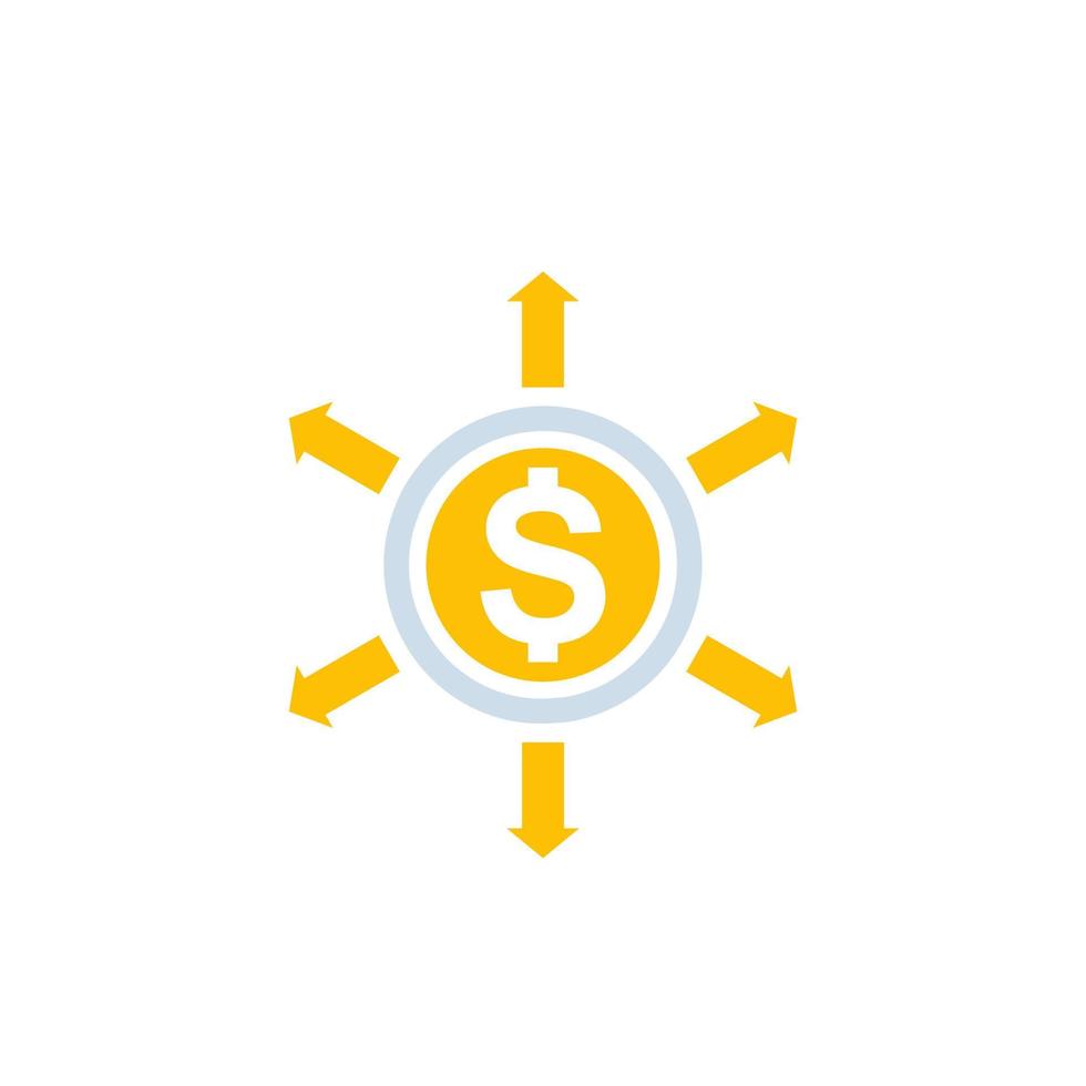Financial diversification, diversified capital vector icon 5195880 ... Financial diversification, diversified capital vector icon 5195880 ...