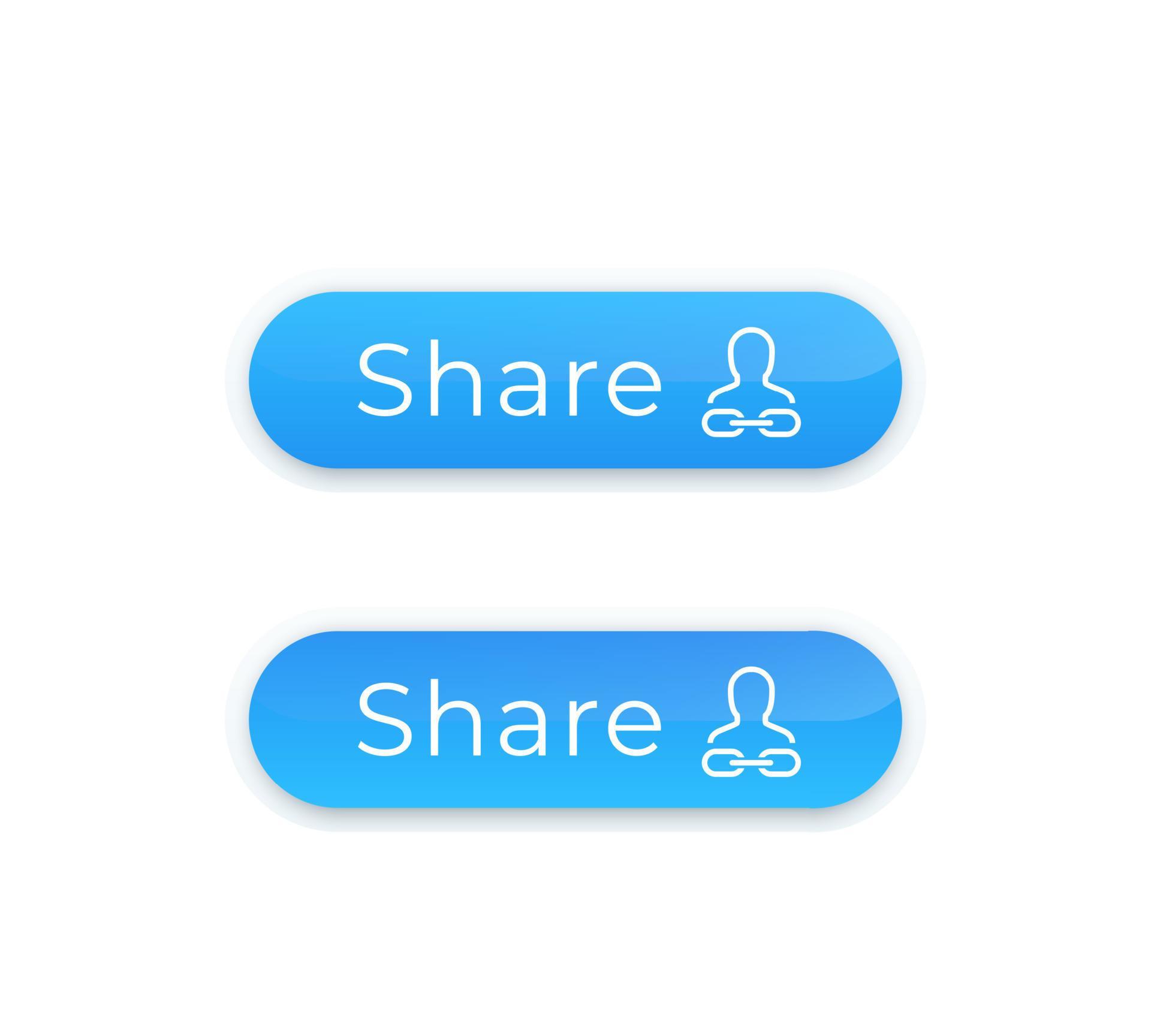 Share button for website, vector design 5195890 Vector Art at Vecteezy