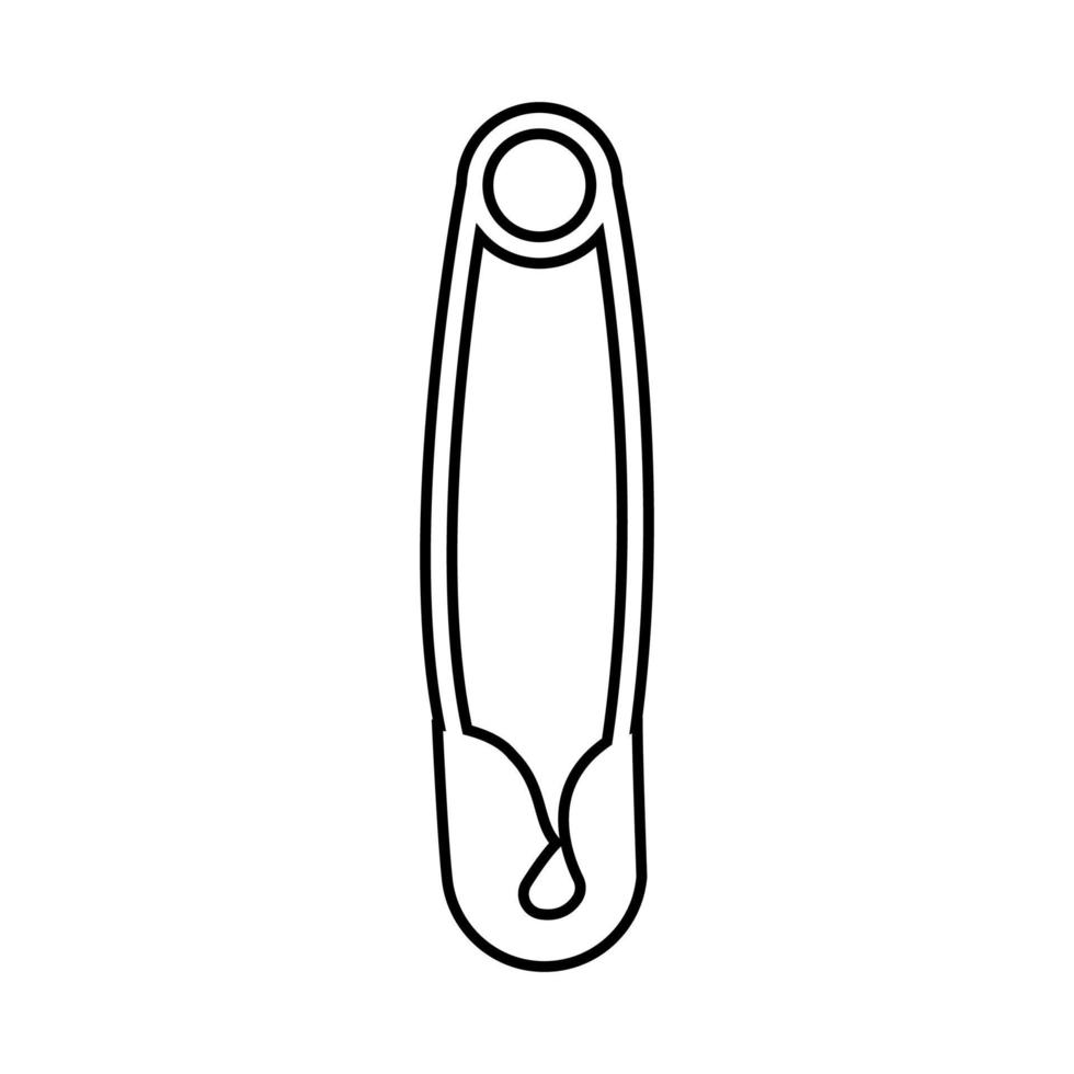 Safety Pin Coloring Page