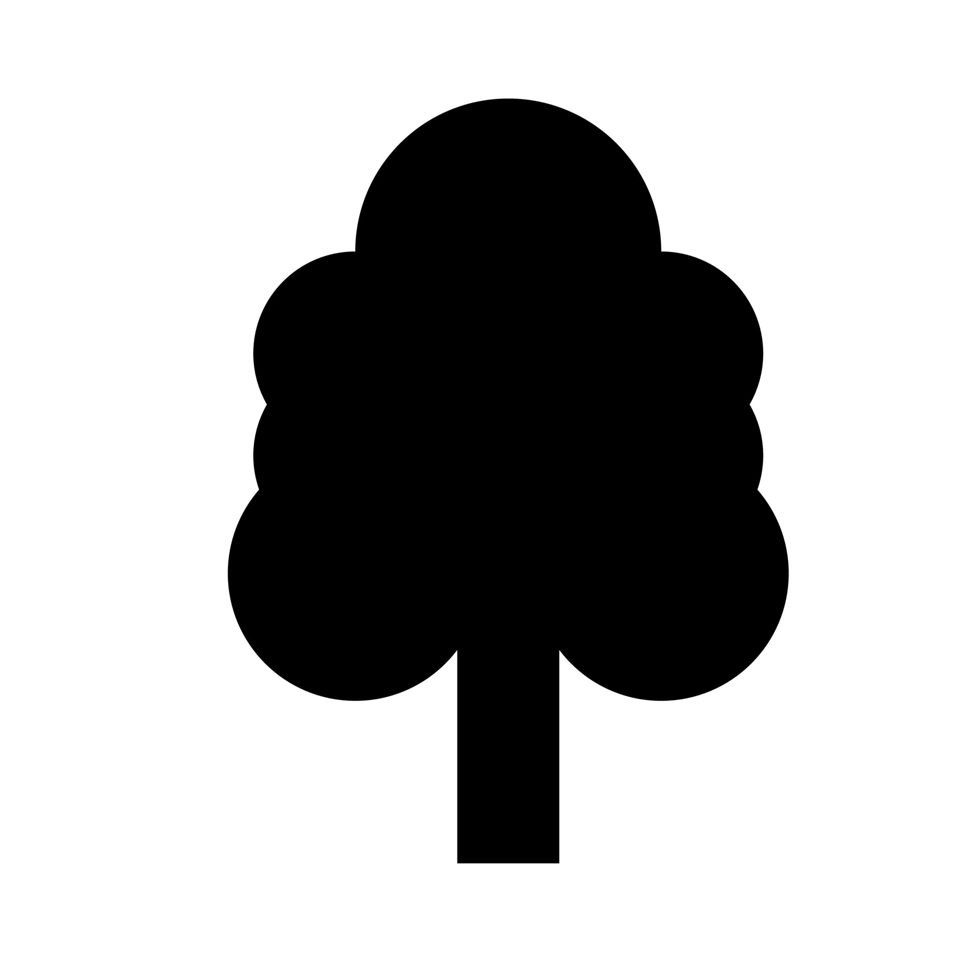 Tree it is black icon . 5200294 Vector Art at Vecteezy