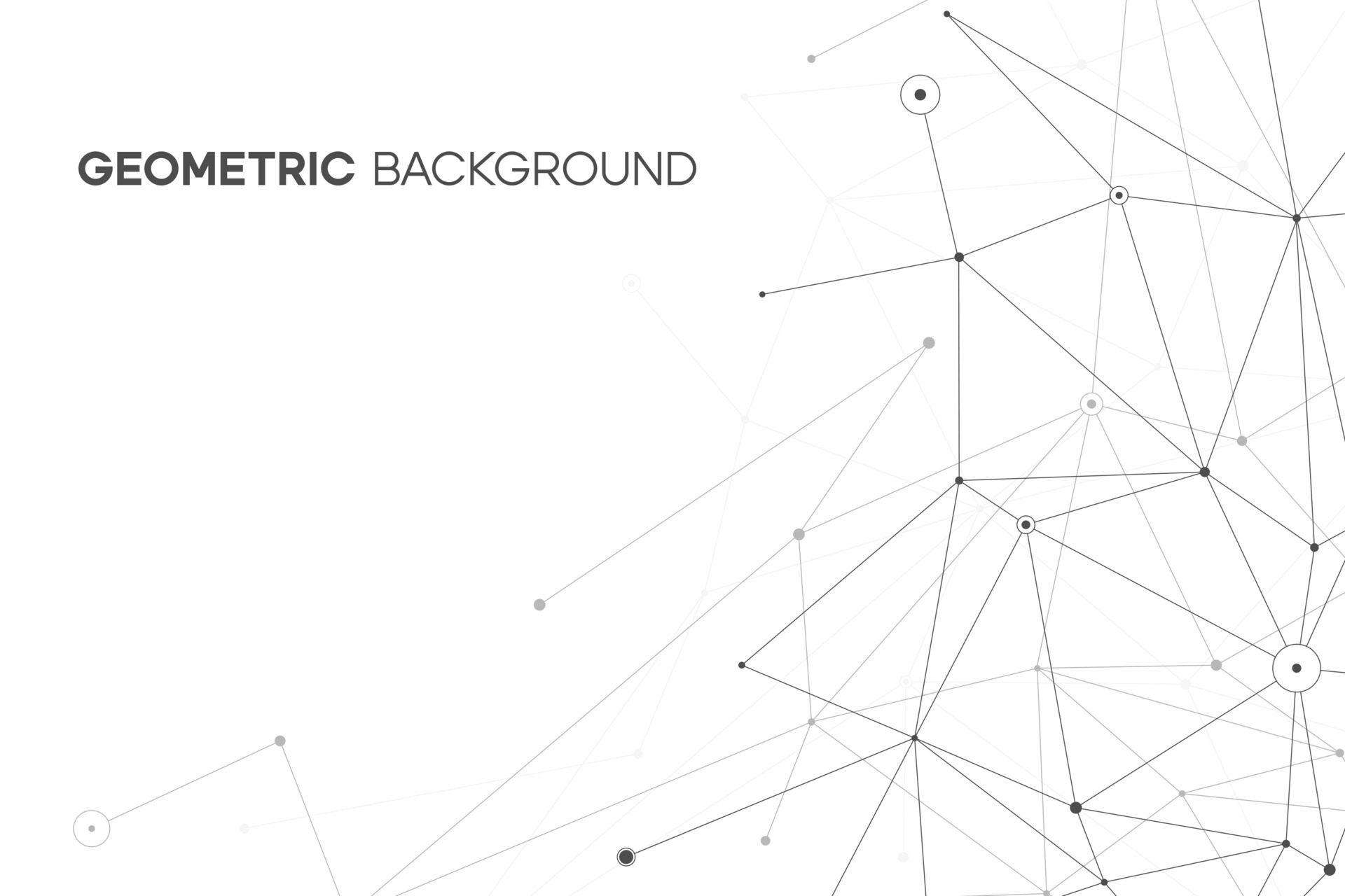 Network Vector Background Geometric Pattern From Node Dot And Line Modern Digital Tech