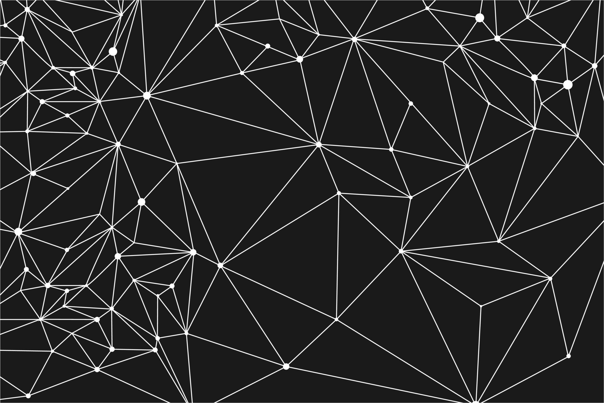Energy Structure Shown On Geometric Abstract Pattern Ai Plexus Line And Dot Black Concept With