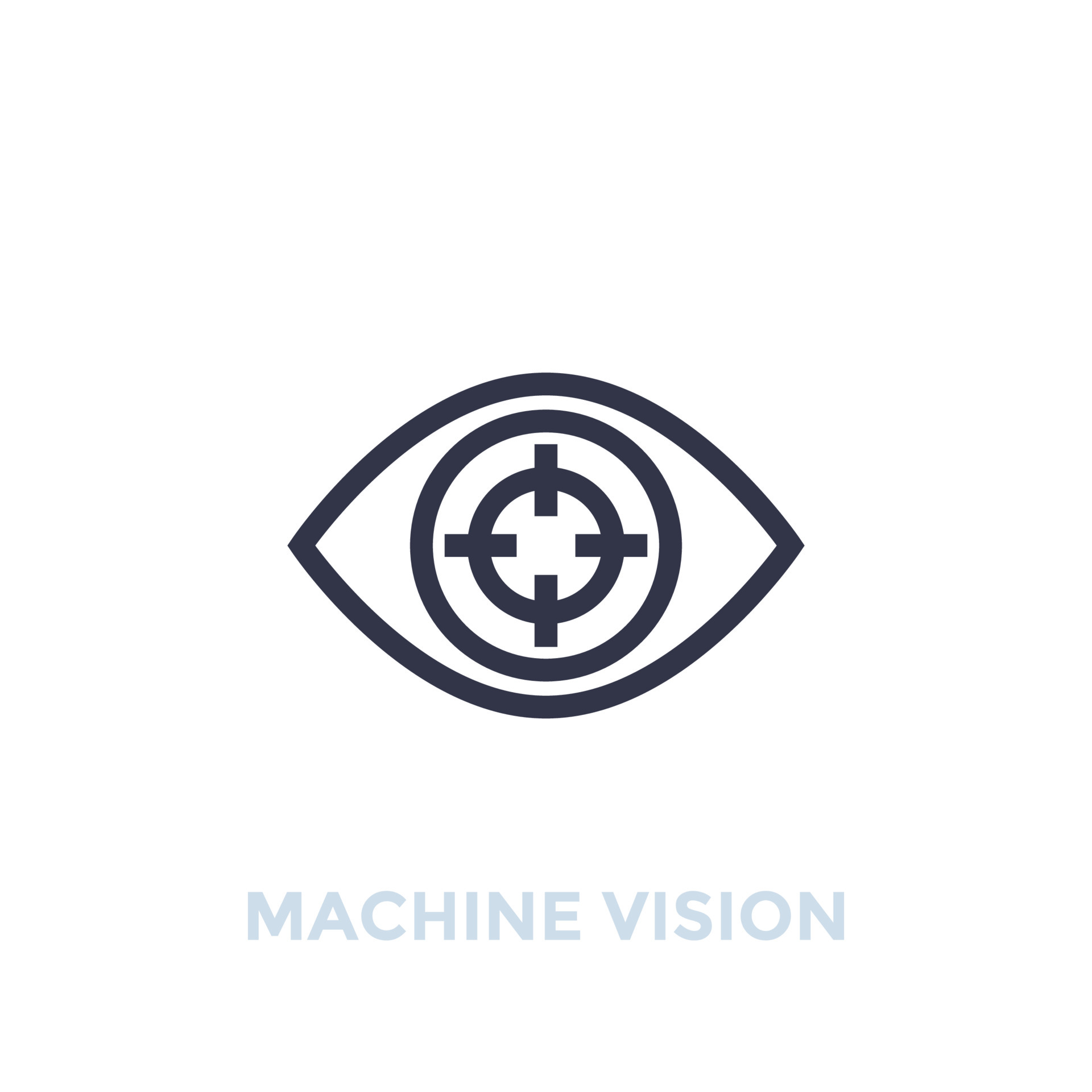 Machine vision icon, visual recognition 5201987 Vector Art at Vecteezy