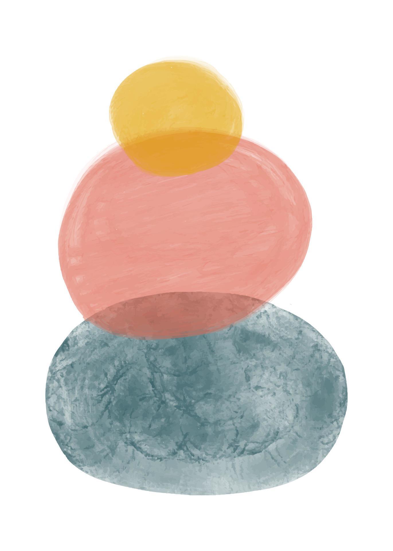 Creative minimalist hand painted. Abstract arts background . Vector ...