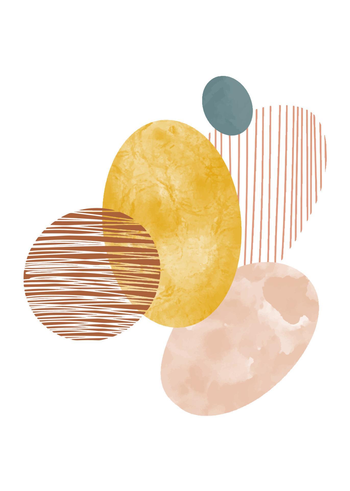 Creative minimalist hand painted. Abstract arts background . Vector ...