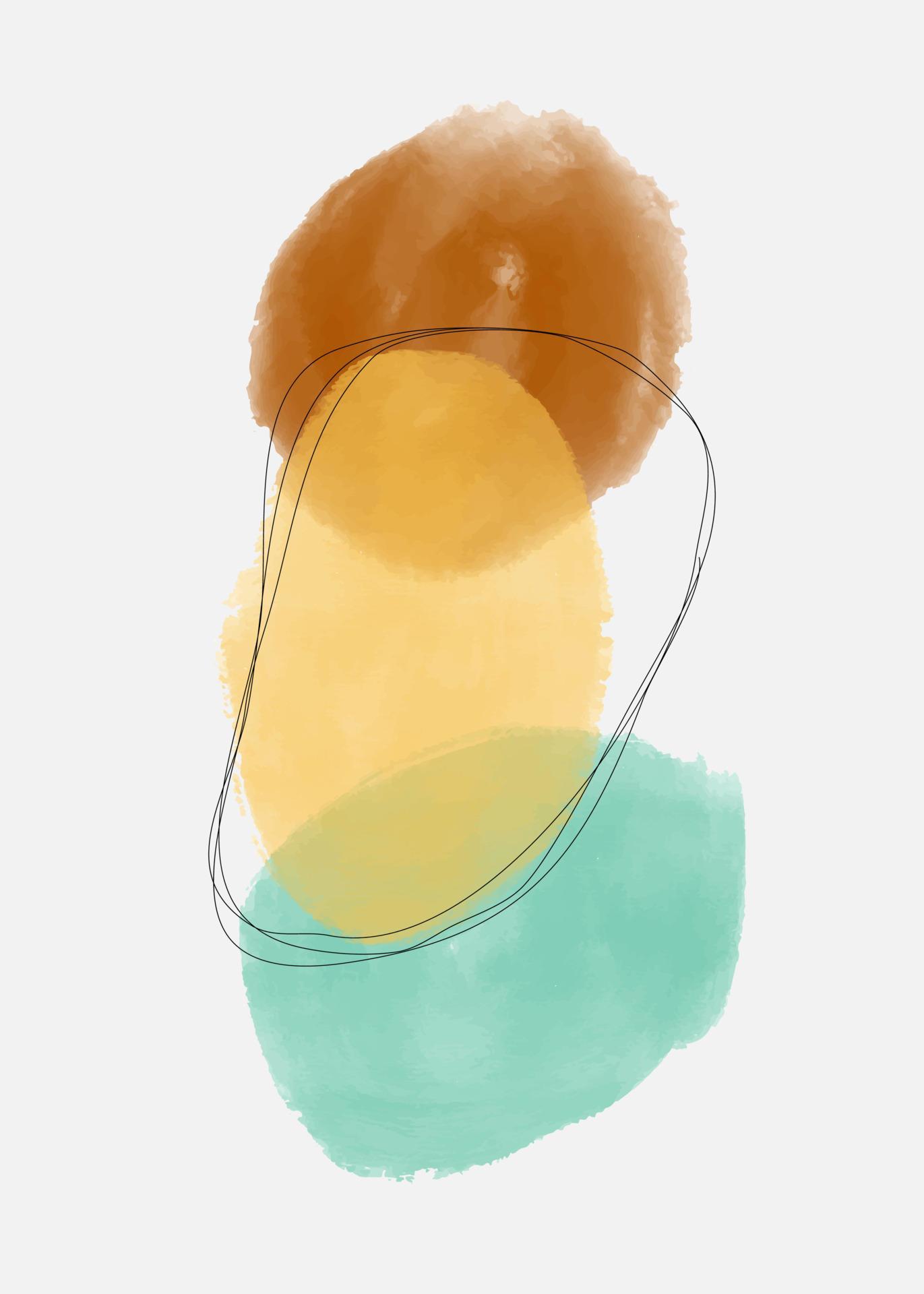 Creative minimalist hand painted. Abstract arts background . Vector ...