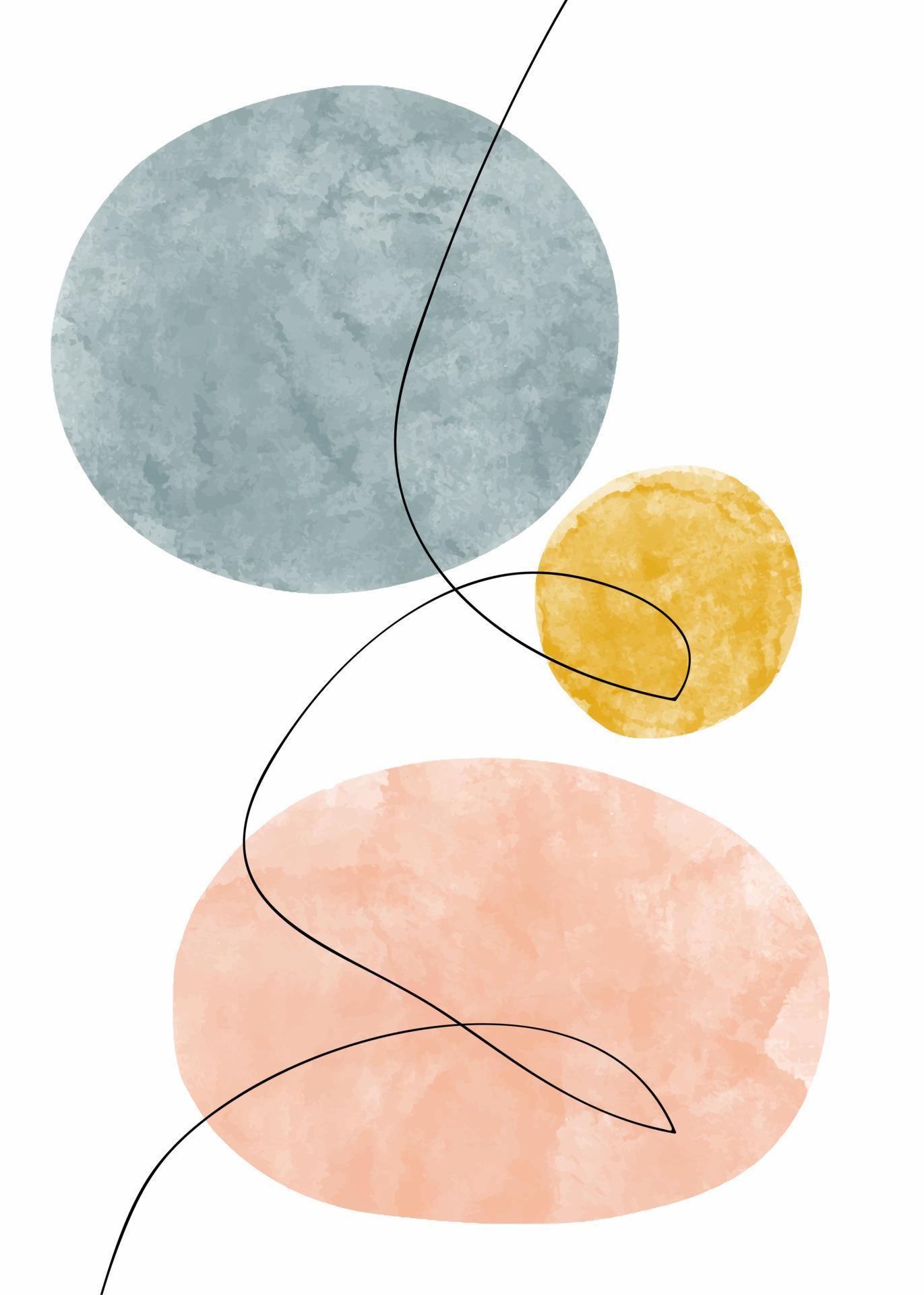 Creative minimalist hand painted. Abstract arts background . Vector ...