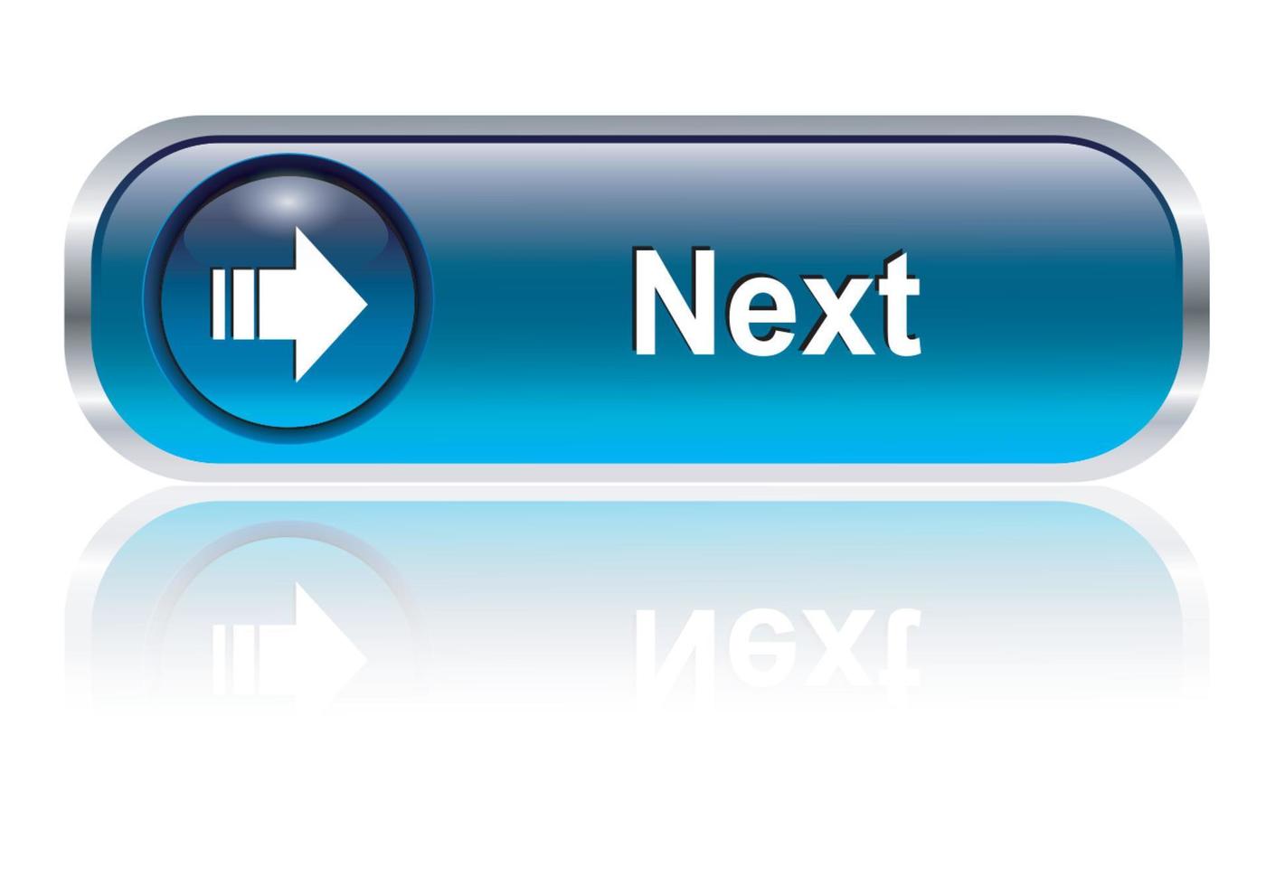 Next button, icon blue glossy with shadow. 5204794 Vector Art at Vecteezy