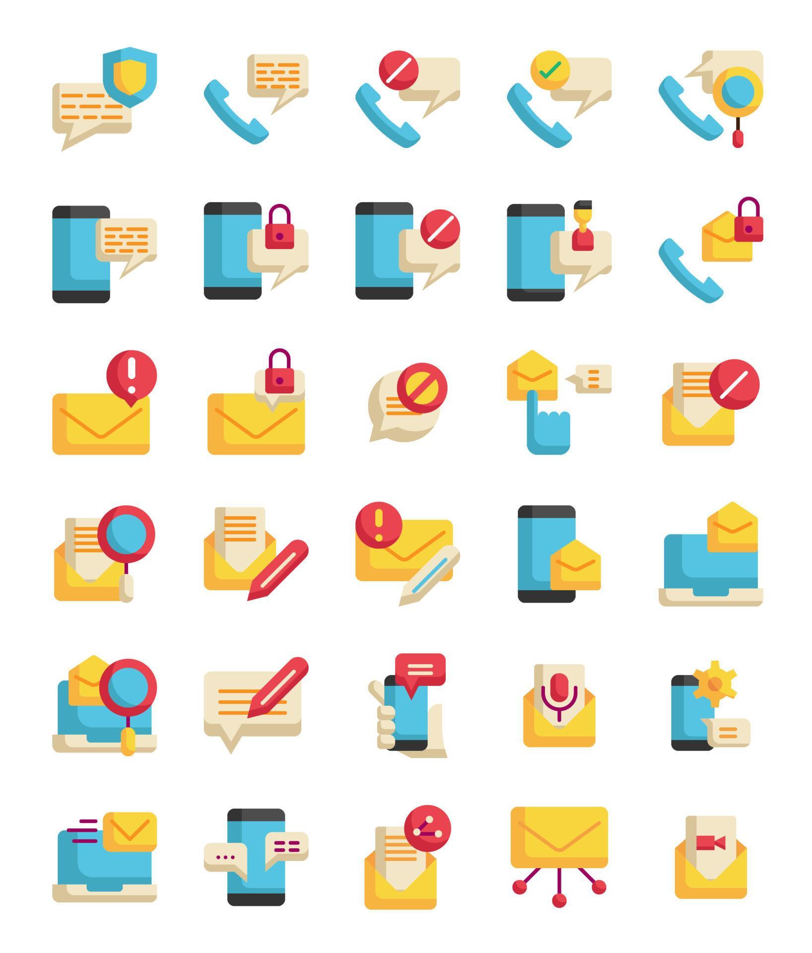 message flat icon vector 5209493 Vector Art at Vecteezy