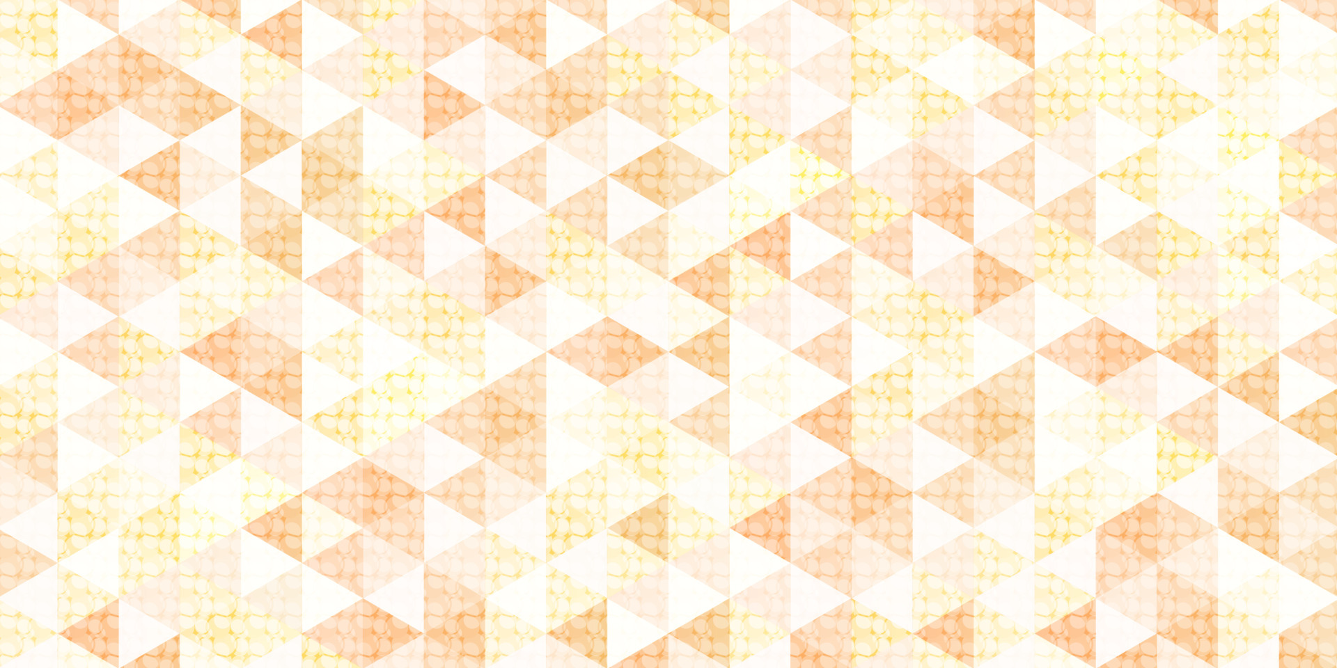 Orange And Yellow Gradient Triangular Pattern With Circle Tracery Inside Abstract Geometric