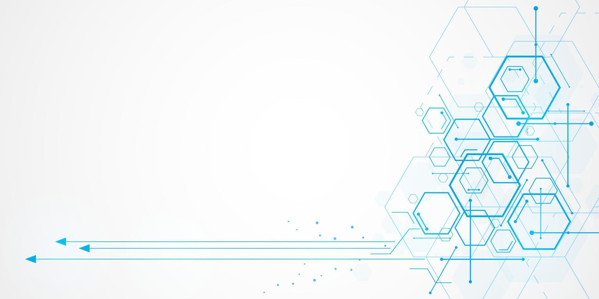 Abstract hexagon background , Technology polygonal concept 5210065 Vector Art at Vecteezy