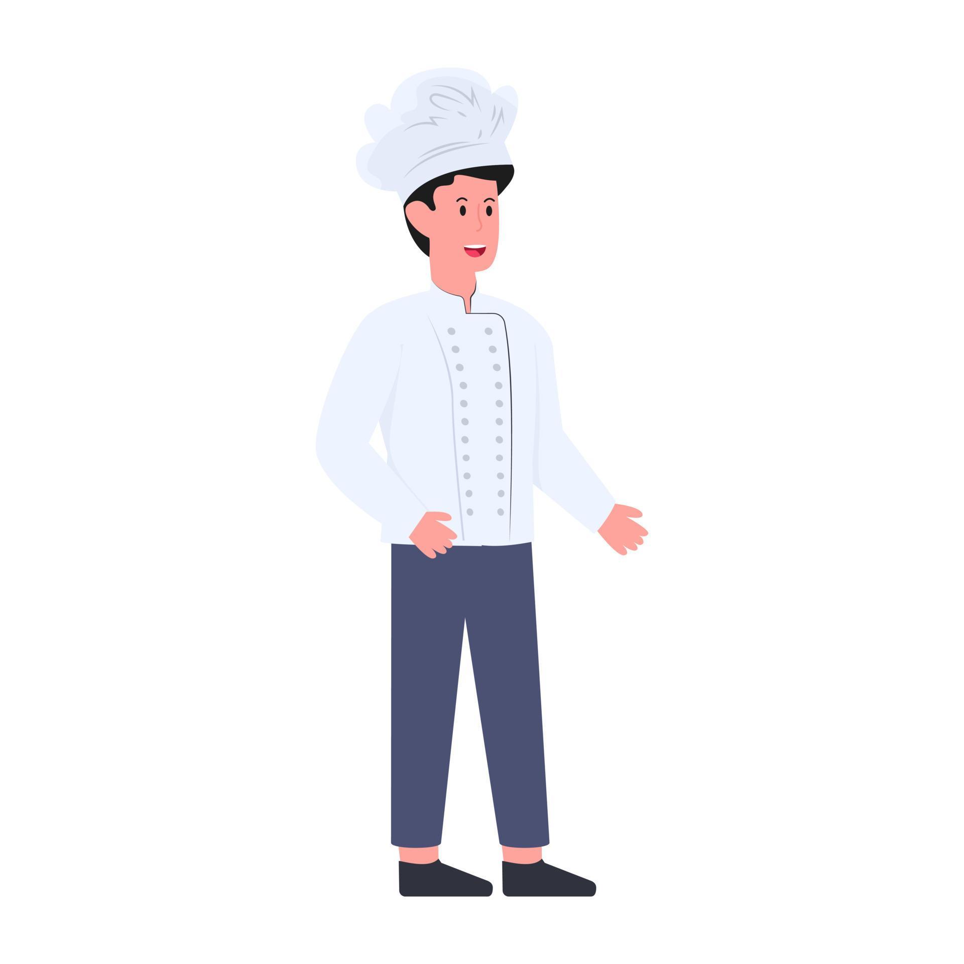 A professional character of chef 5211476 Vector Art at Vecteezy