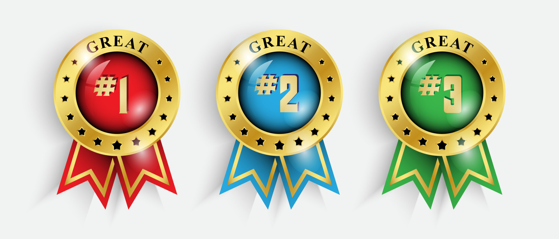 Award Ribbon Gold Icon Number First Second And Third Design Winner award-ribbon-gold-icon-number-first-second-and-third-design-winner