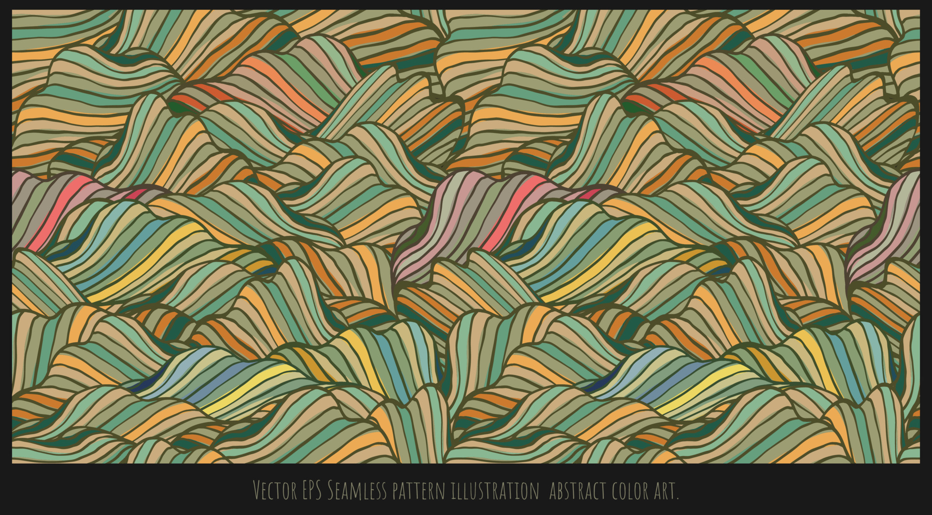 Vector EPS Seamless pattern illustration abstract color art 5227062 ...