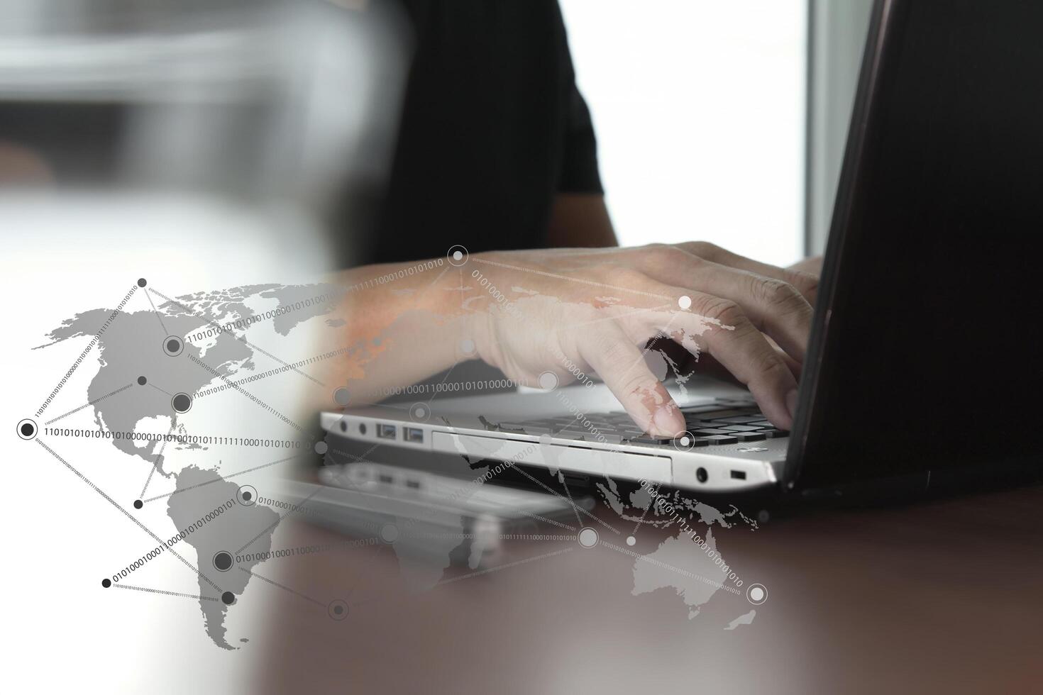 Young creative designer man working at office and social network media ... Young creative designer man working at office and social network media ...