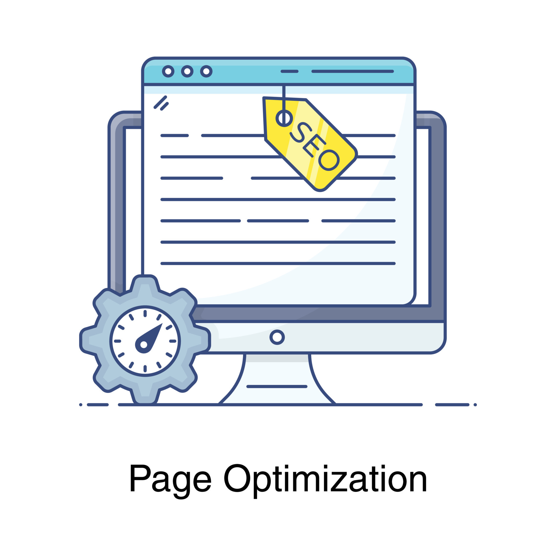 Web page optimization icon in editable style 5231364 Vector Art at Vecteezy