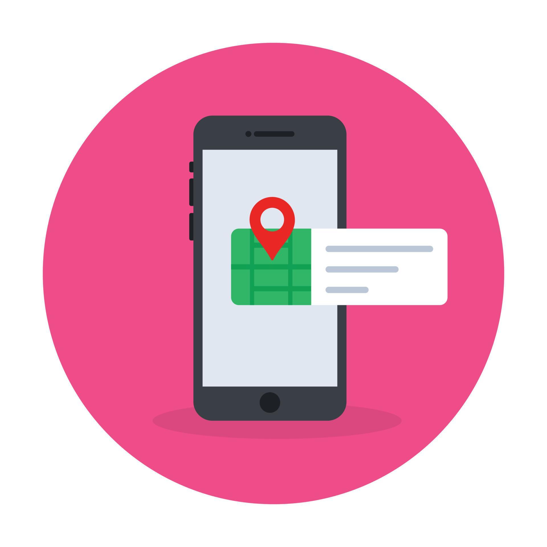 Mobile Navigation Icon Design Map Pointer Inside Smartphone 5231733 Vector Art At Vecteezy