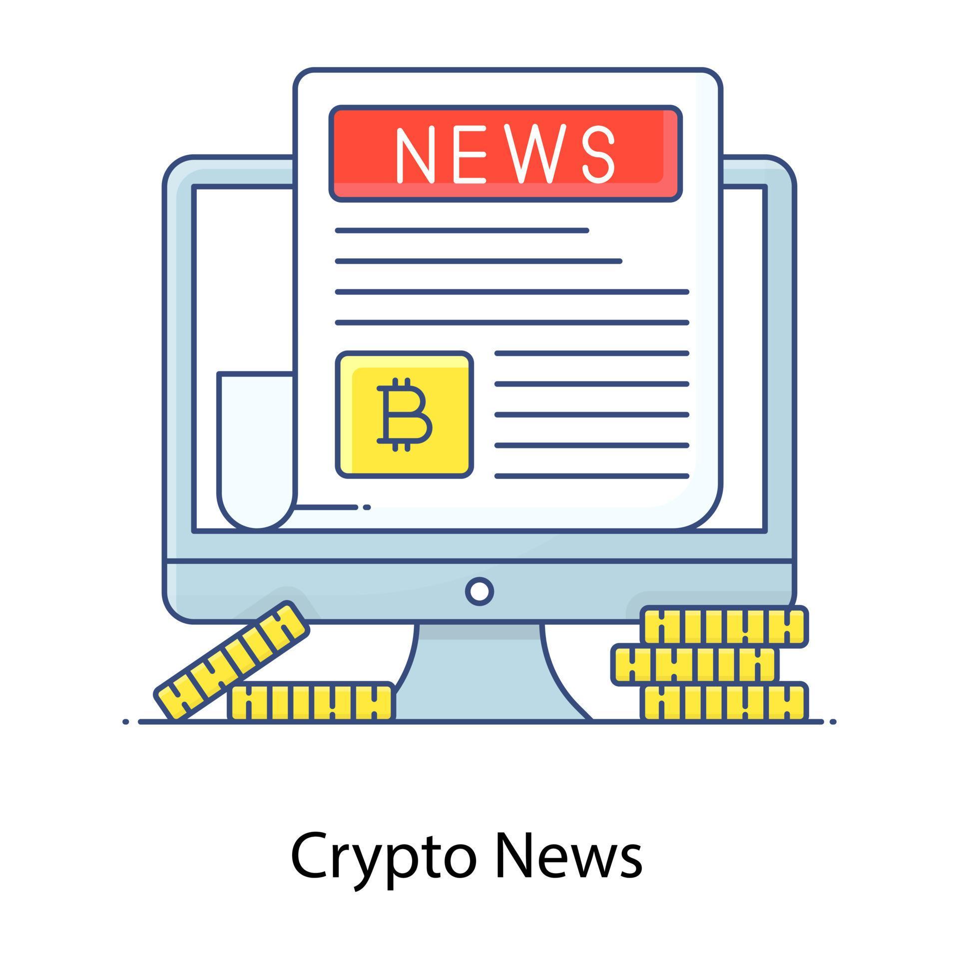 Crypto news concept icon in editable vector 5232593 Vector Art at Vecteezy