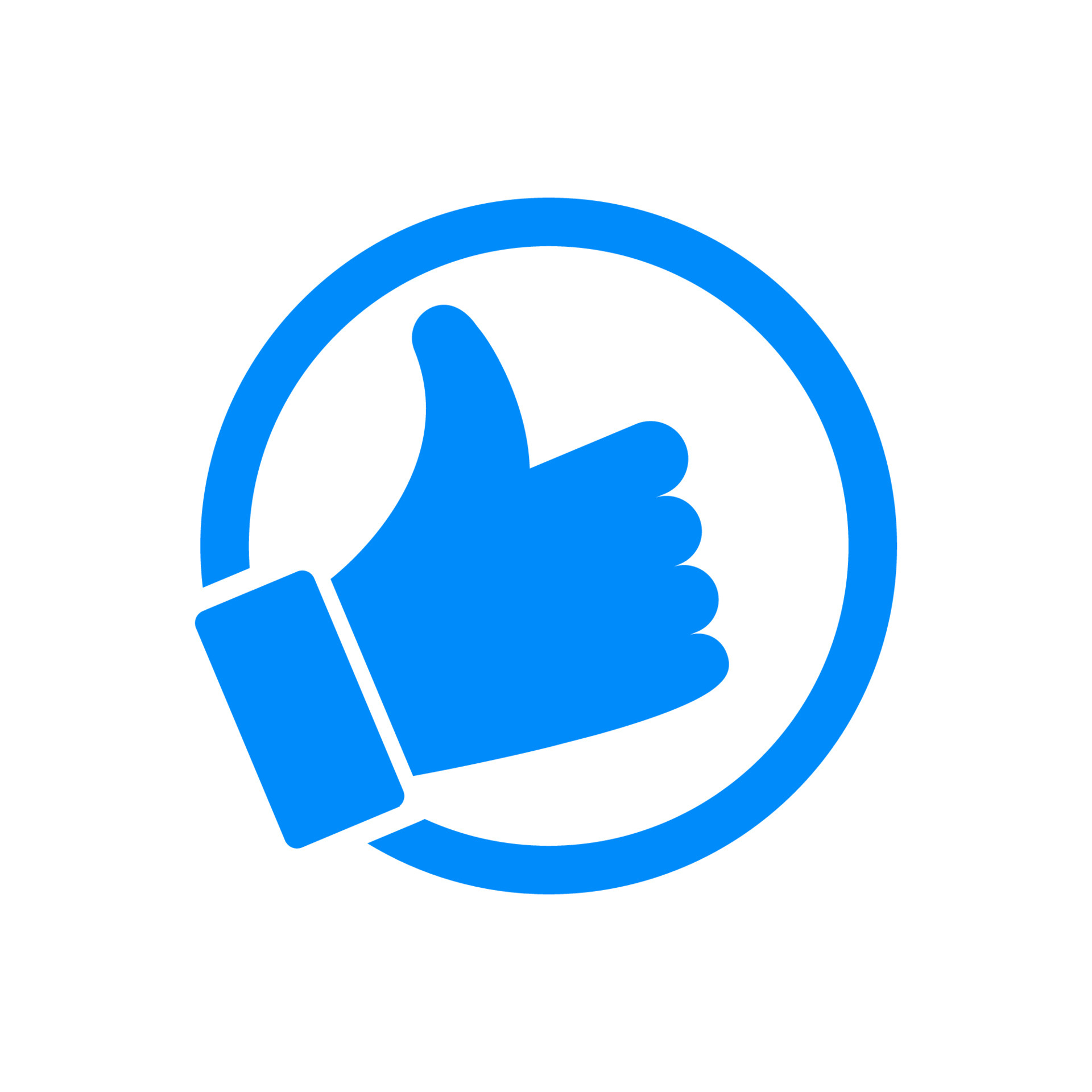 Blue thumb up icon isolated on white background. Like button. Social ... Blue thumb up icon isolated on white background. Like button. Social ...