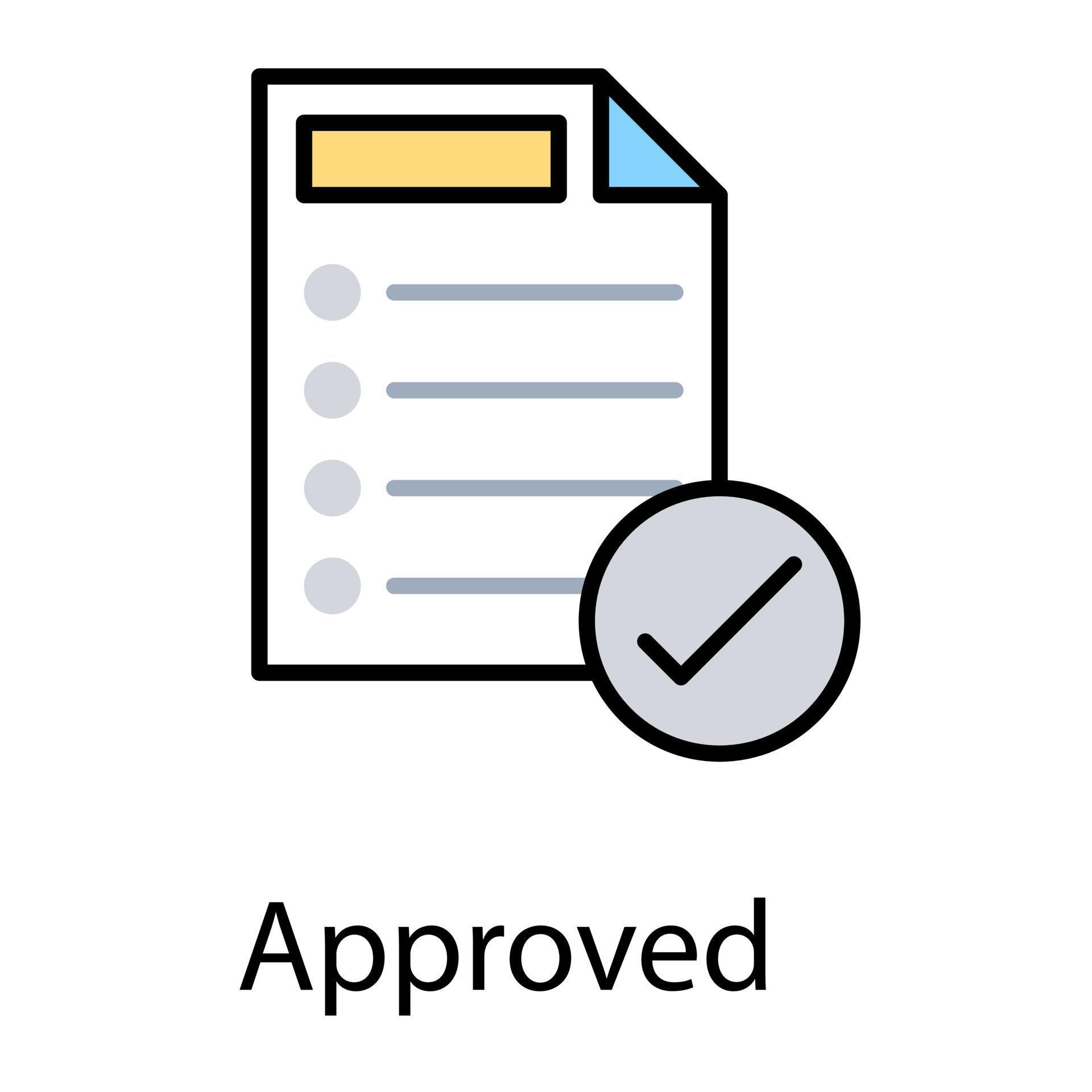 Approved Document Concepts 5233548 Vector Art at Vecteezy