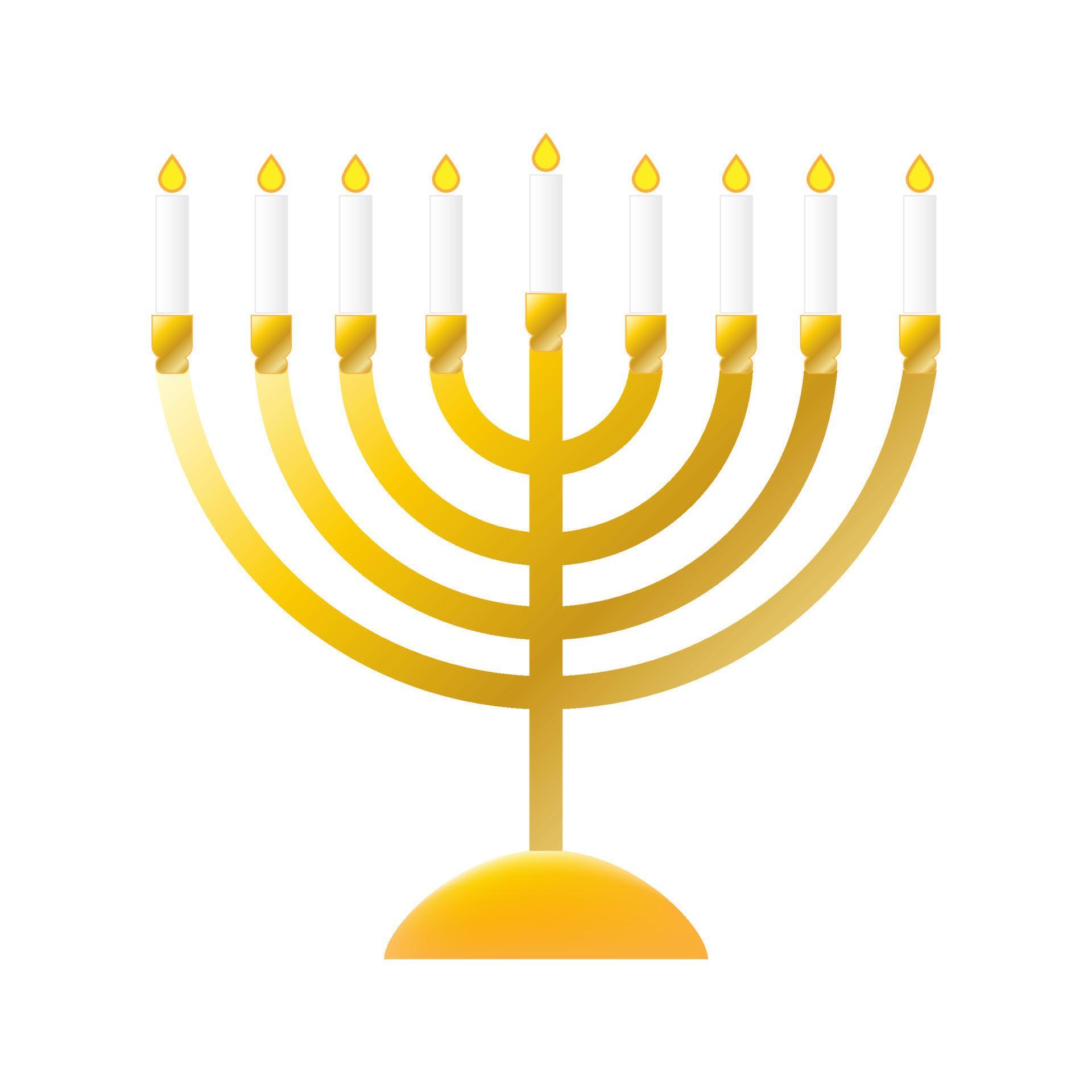 Menorah For Hanukkah Icon Different Color 5234224 Vector Art At