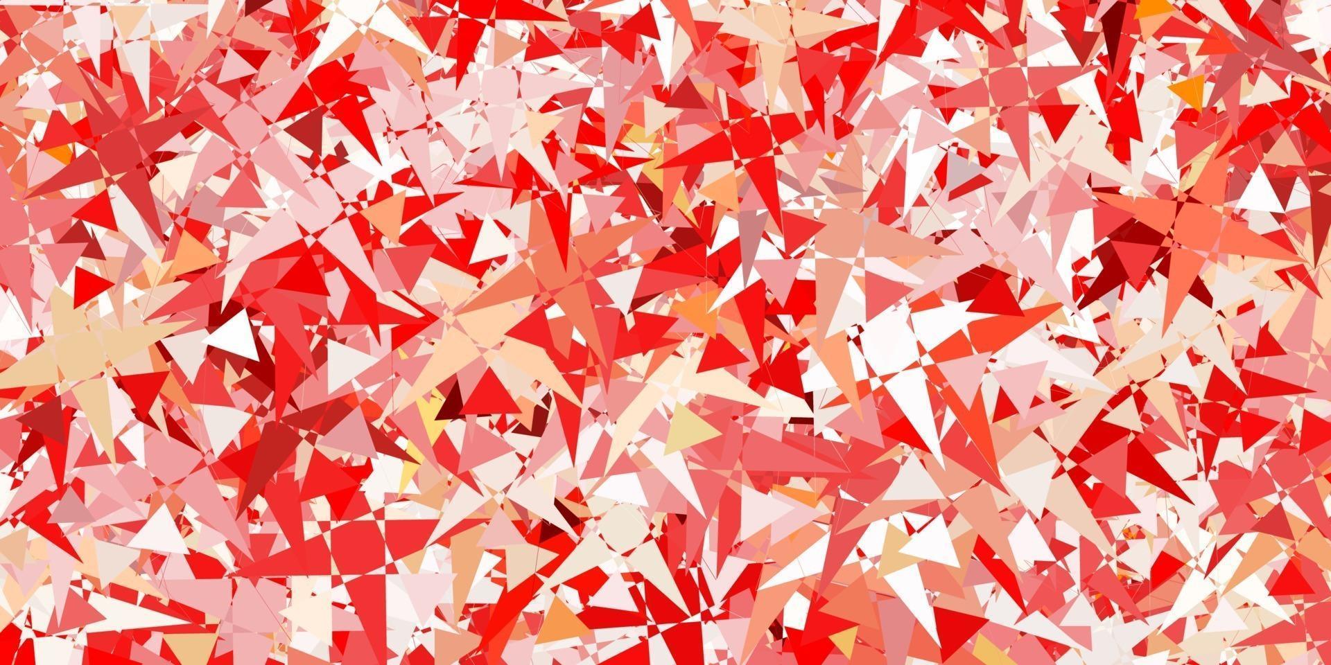 Light Red vector pattern with polygonal shapes. 5236535 Vector Art at ...