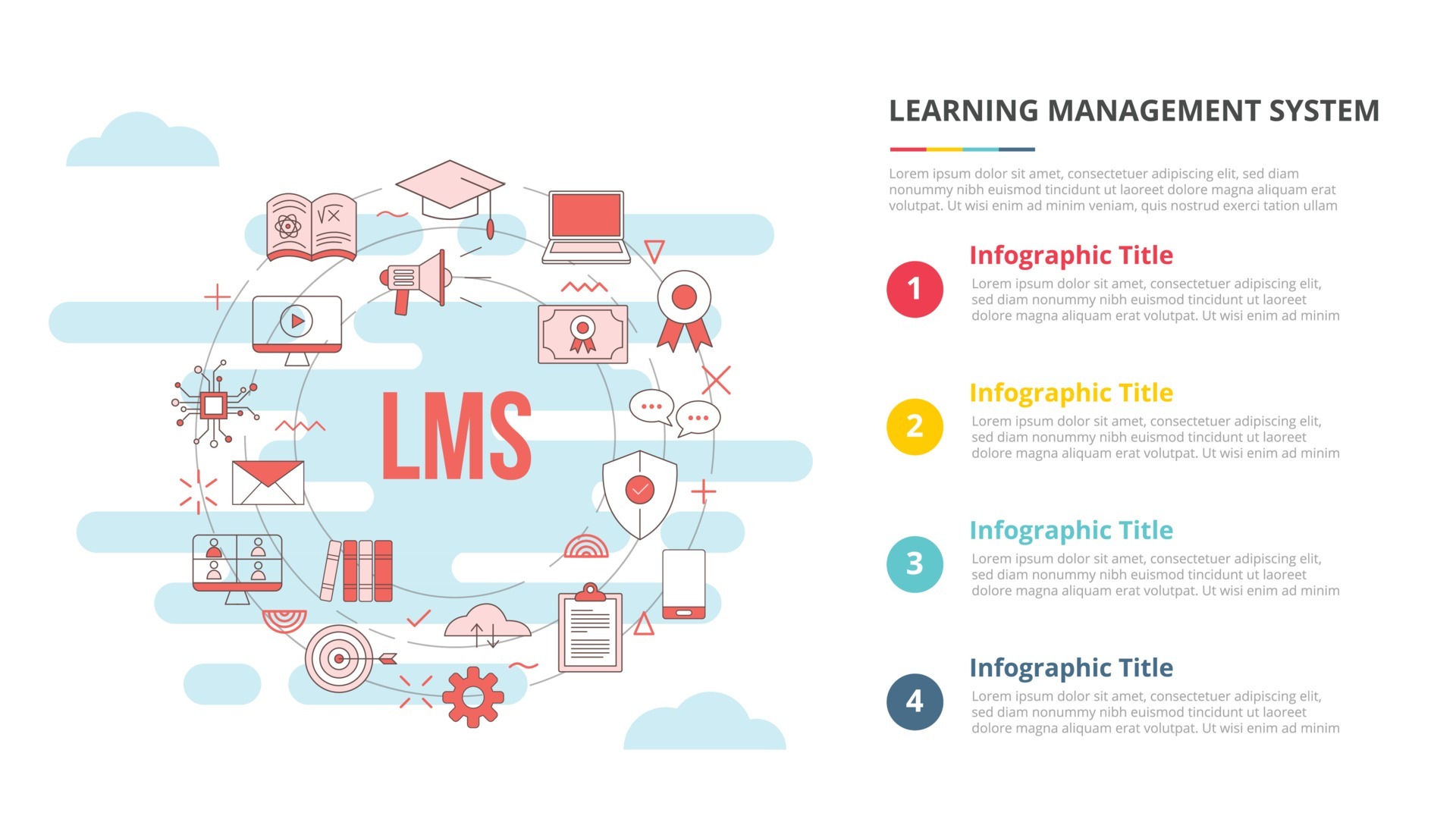 lms learning management system concept for infographic template banner ... lms learning management system concept for infographic template banner ...