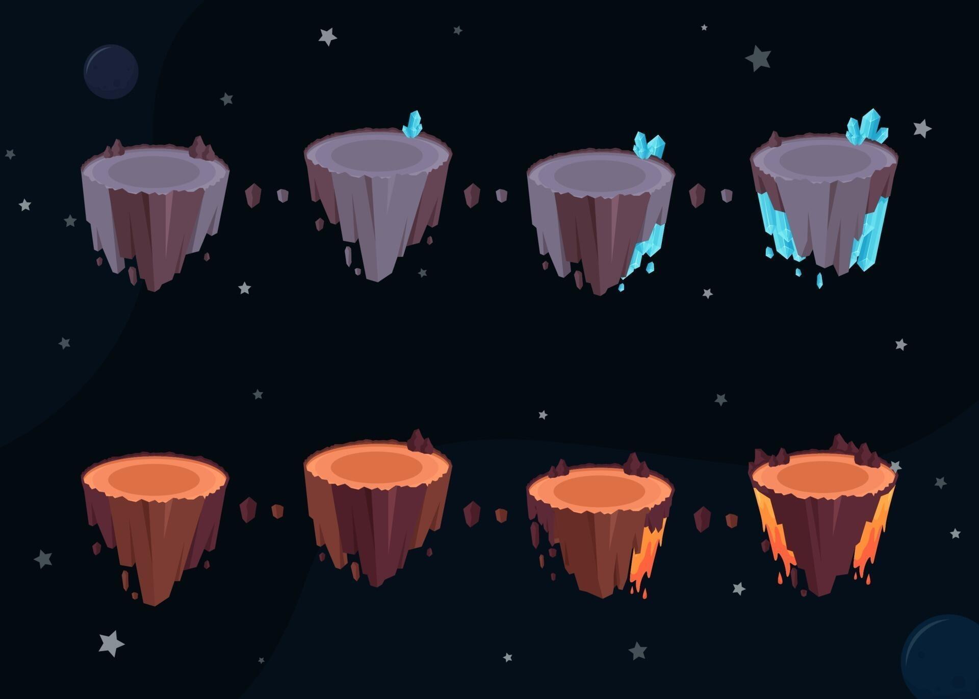 Stage game level map design for arcade computer and mobile phone 5238480 Vector Art at Vecteezy