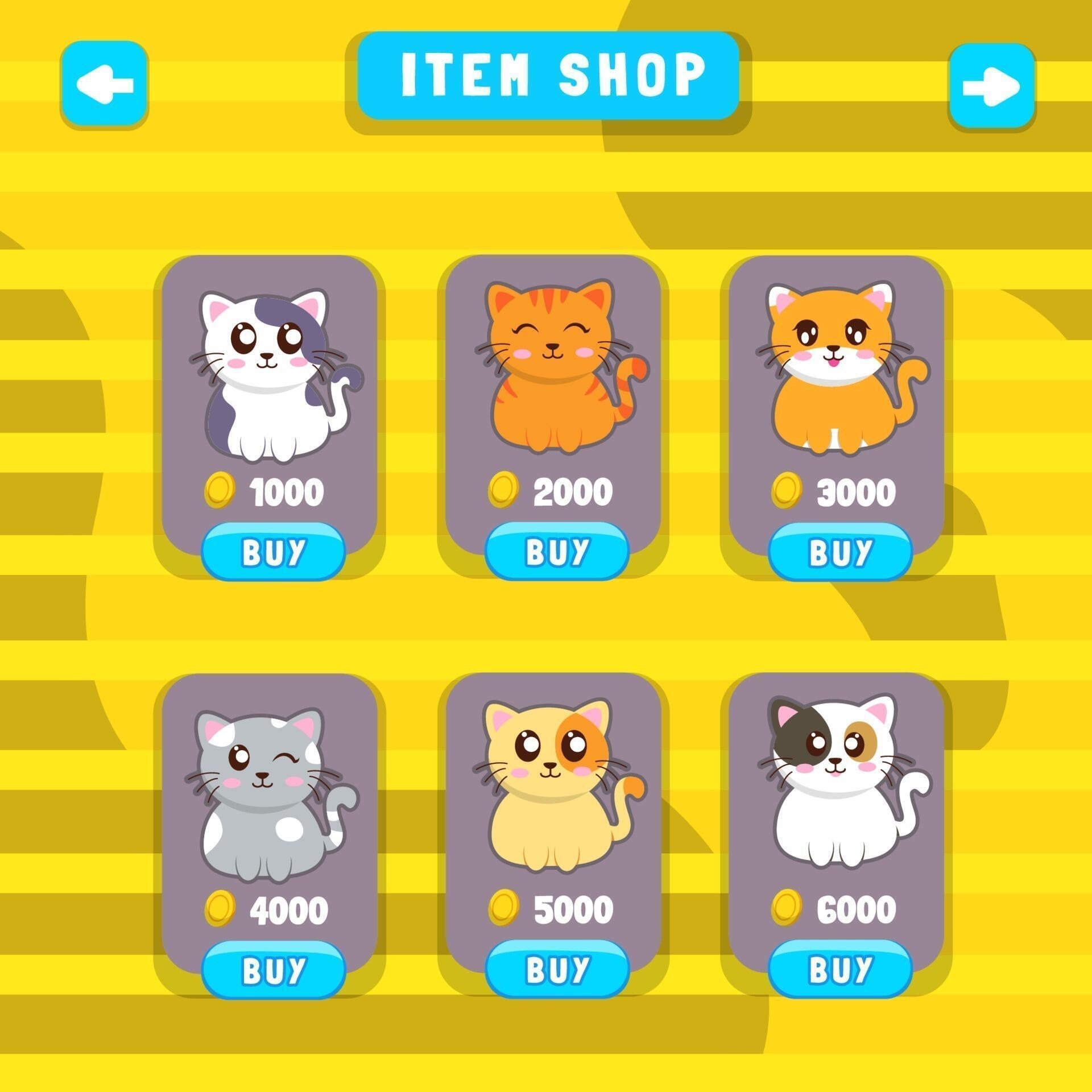 Vector Game Template Gui Kit Interface Log In Page Elements 5238481 Vector Art At Vecteezy