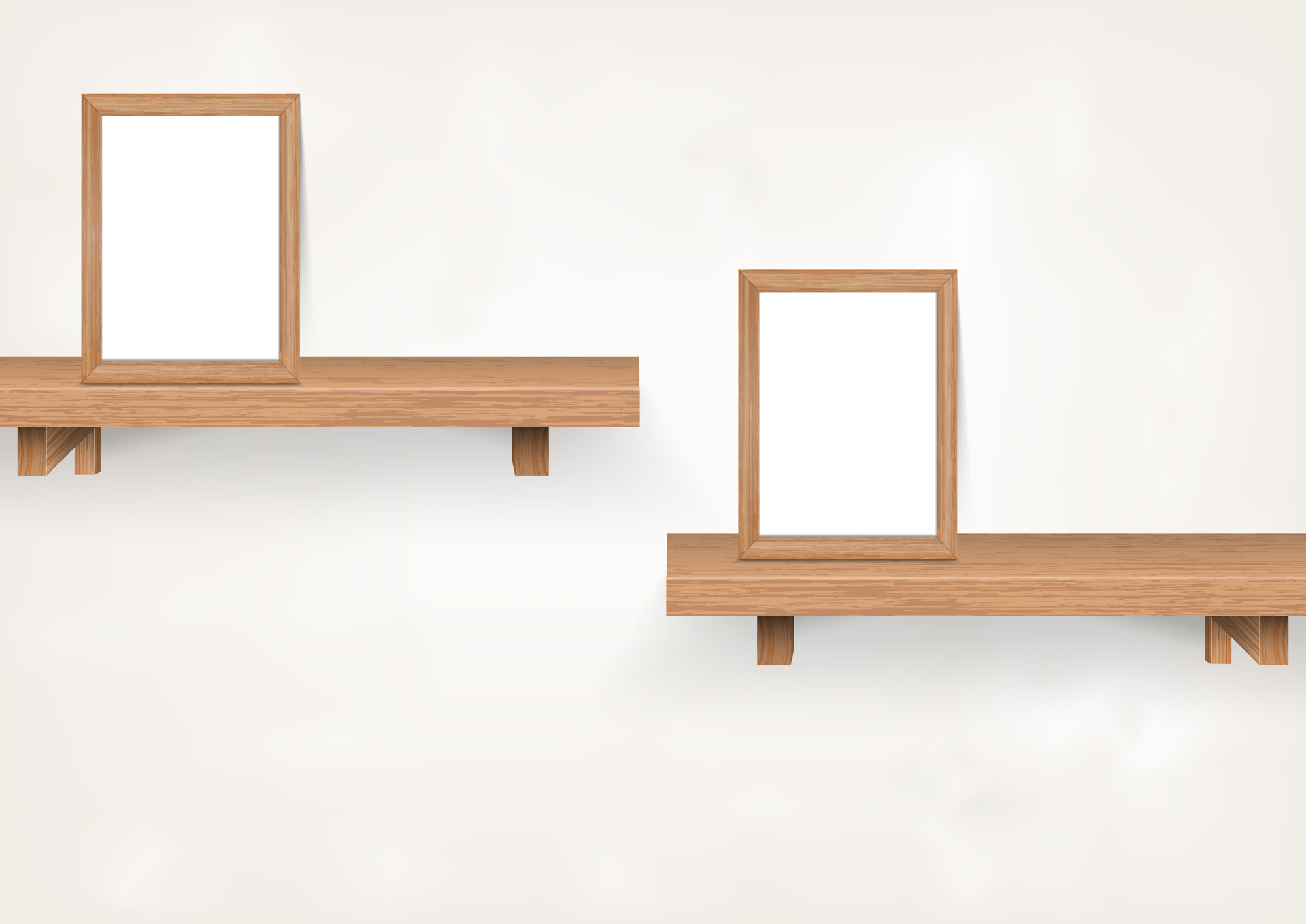wooden shelf vector 5241335 Vector Art at Vecteezy