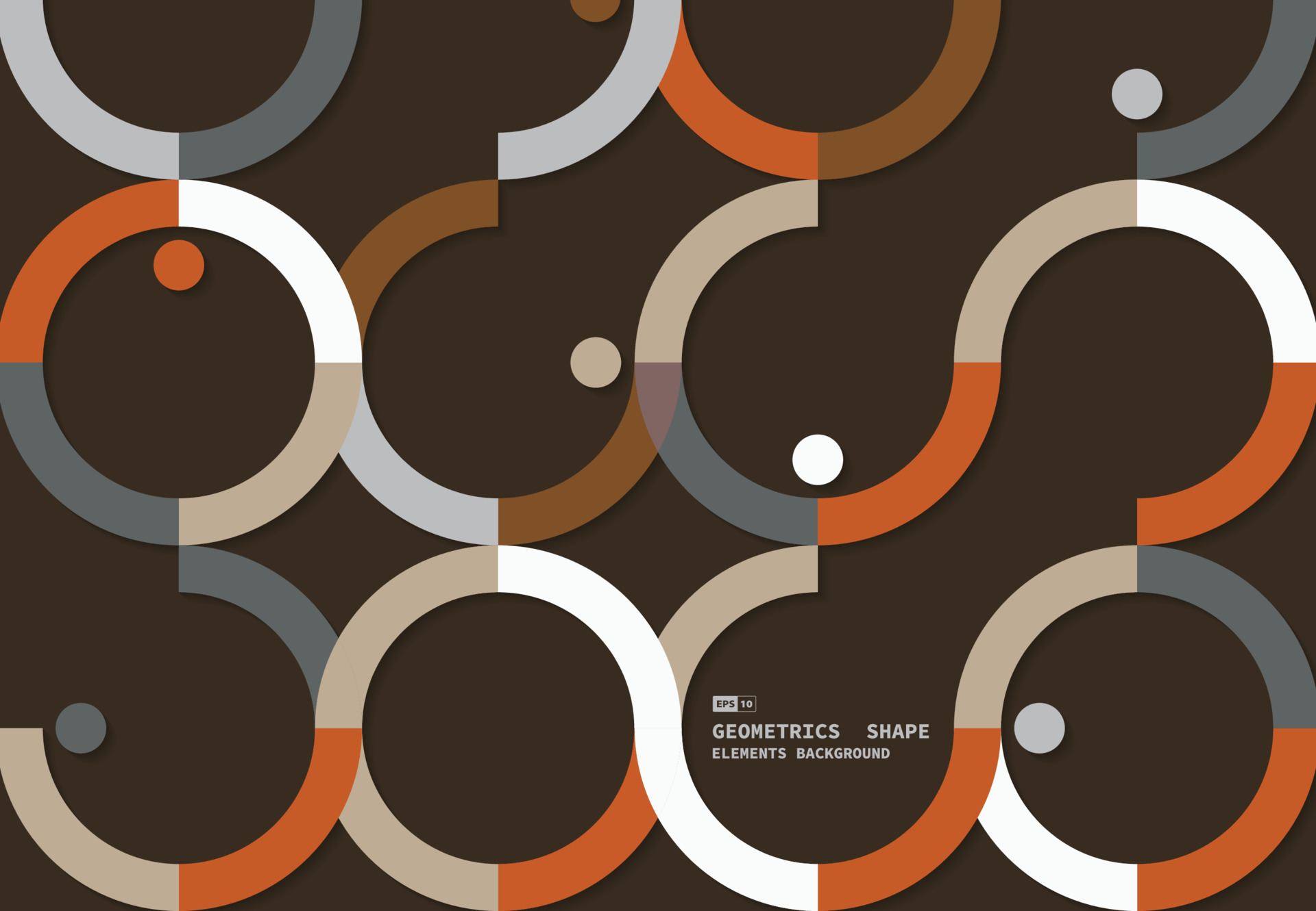 Abstract Colorful Design Of Classic Circle Line Pattern Artwork