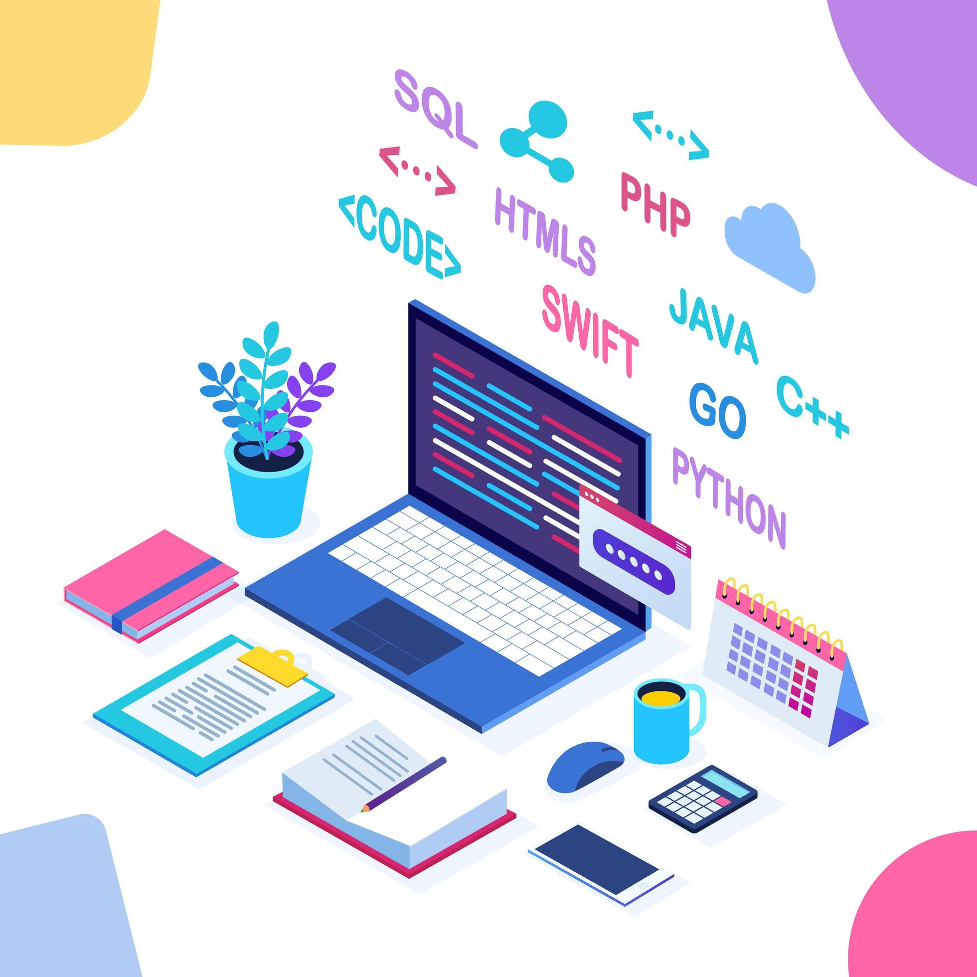 desarrollo de software, lenguaje de programación, codificación ...