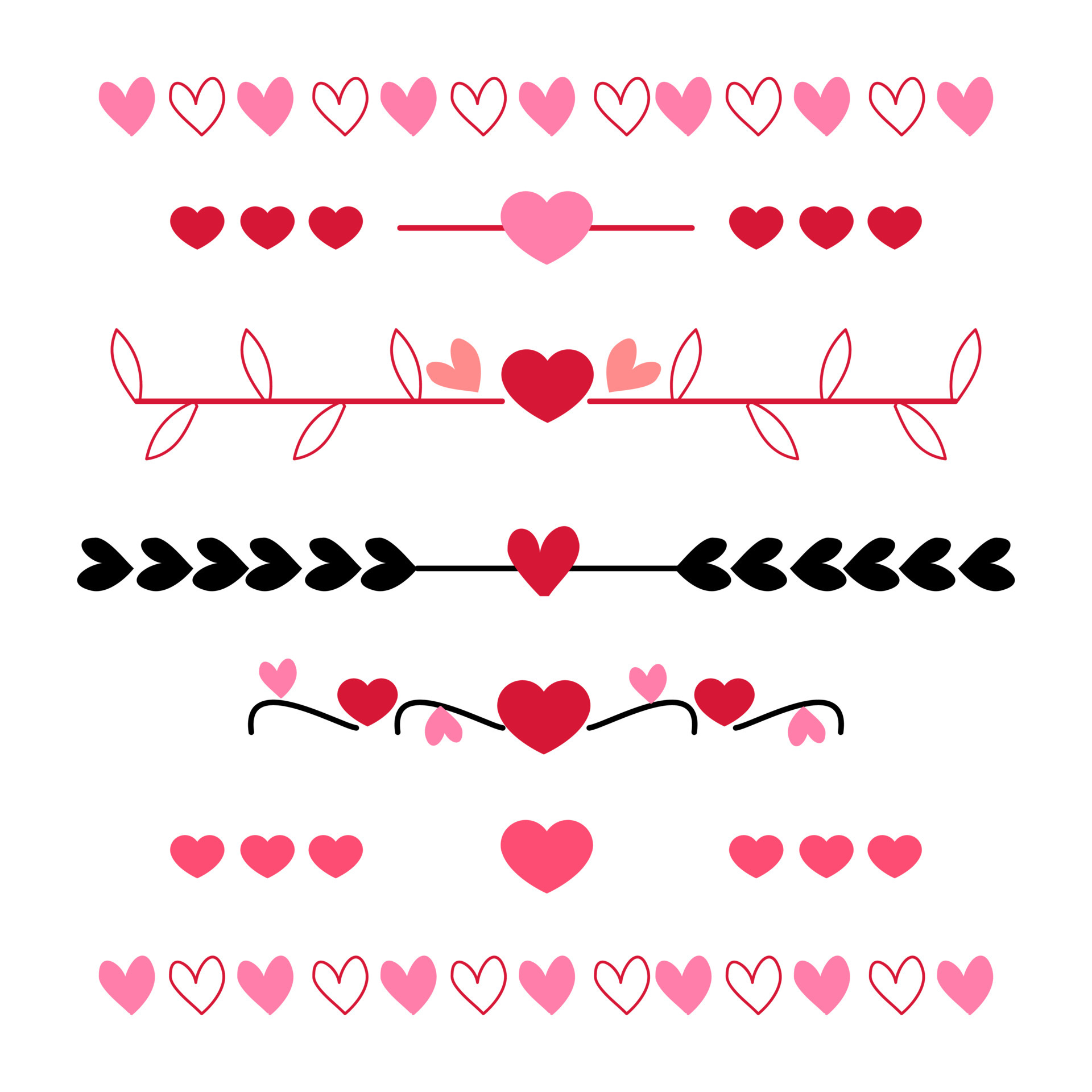 heart border dividing line 5243764 Vector Art at Vecteezy heart border dividing line 5243764 Vector Art at Vecteezy