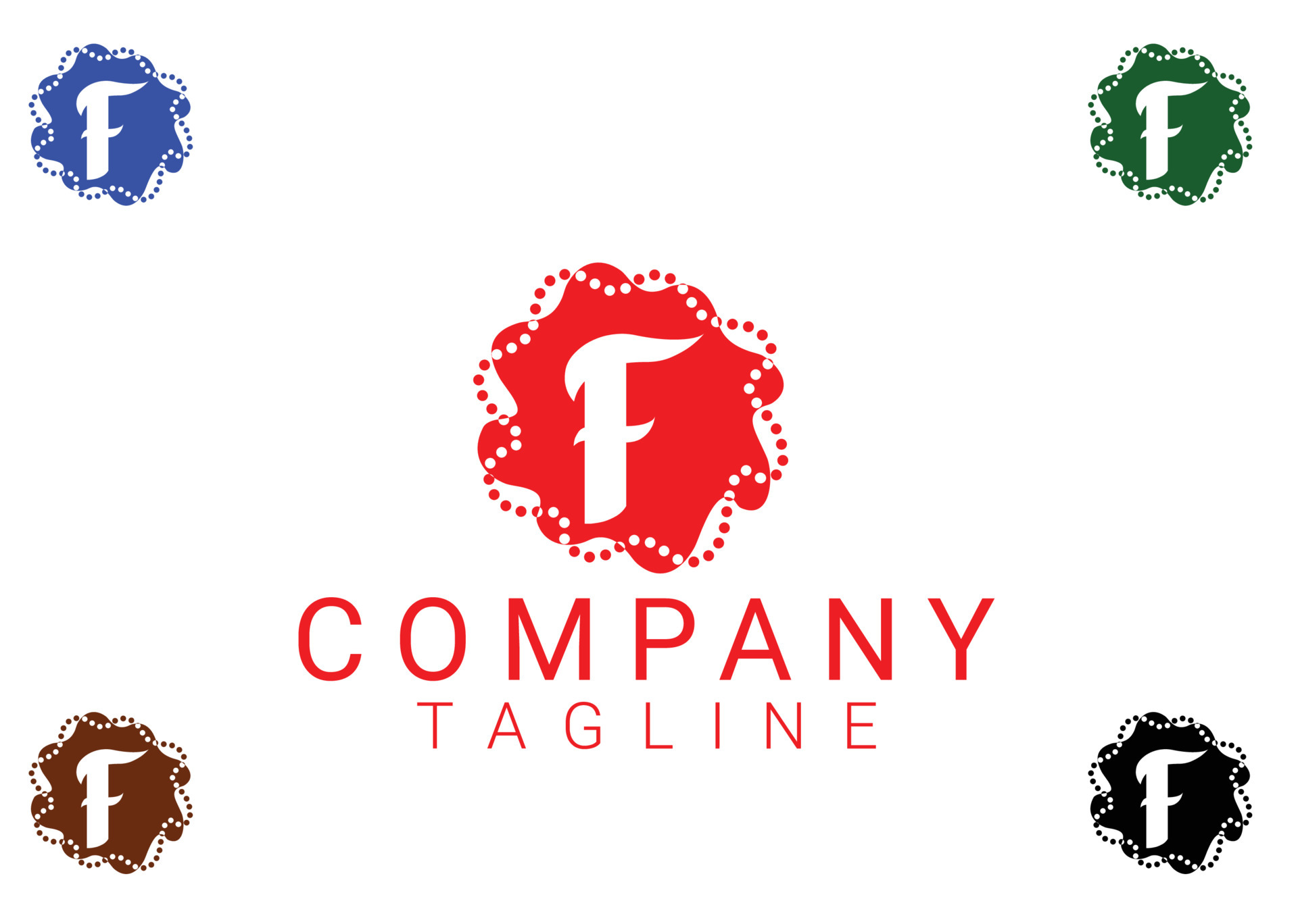 F letter logo and icon design template 5249429 Vector Art at Vecteezy