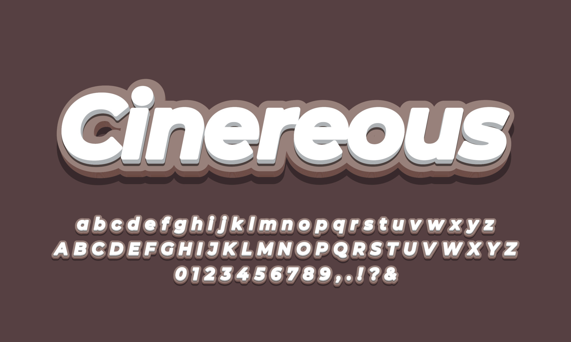 soft brown color 3d text effect 5249690 Vector Art at Vecteezy