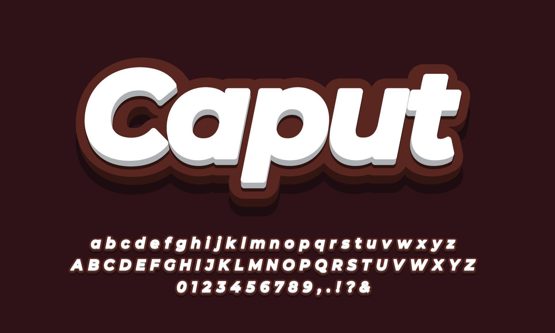 dark brown color 3d color text effect 5250147 Vector Art at Vecteezy