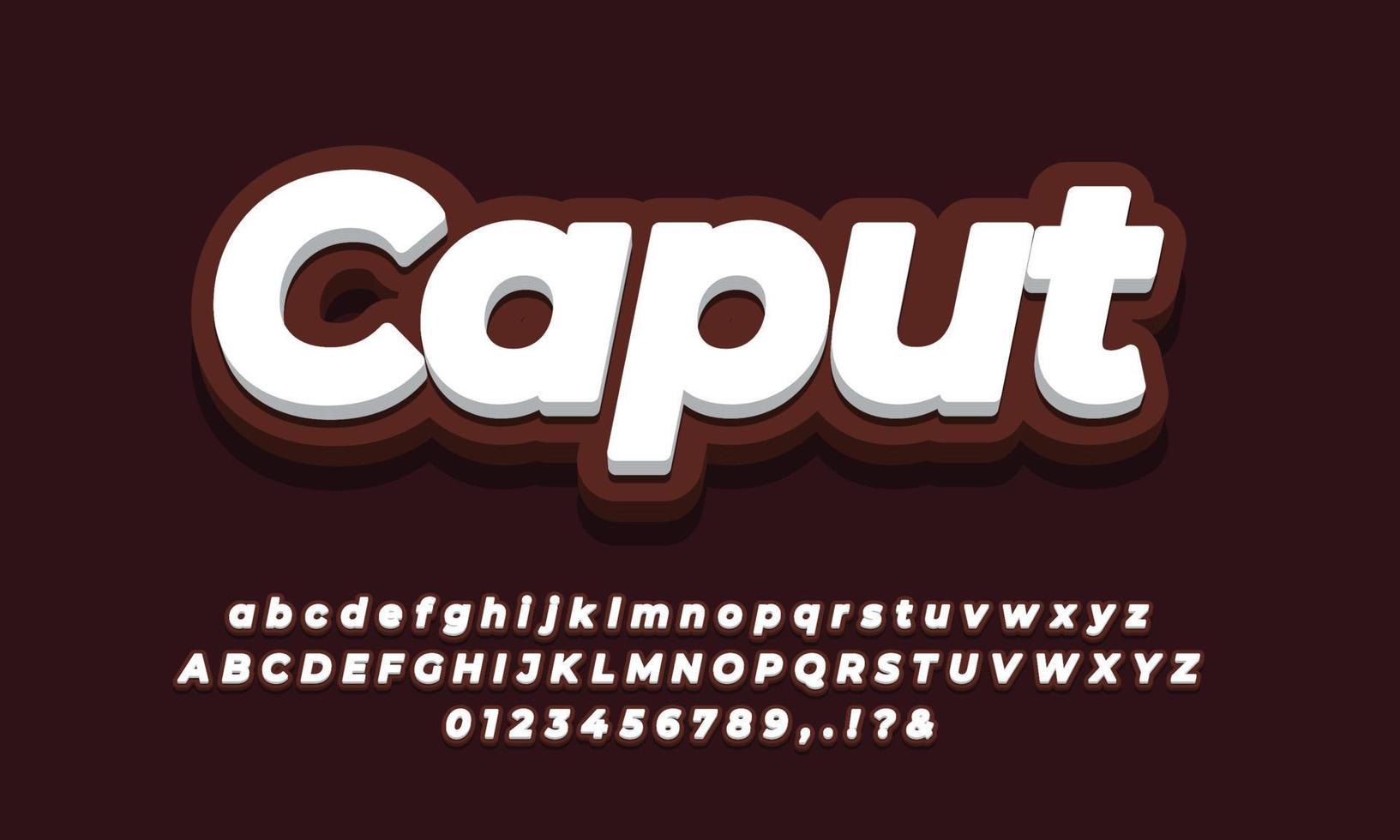 dark brown color 3d color text effect 5250147 Vector Art at Vecteezy